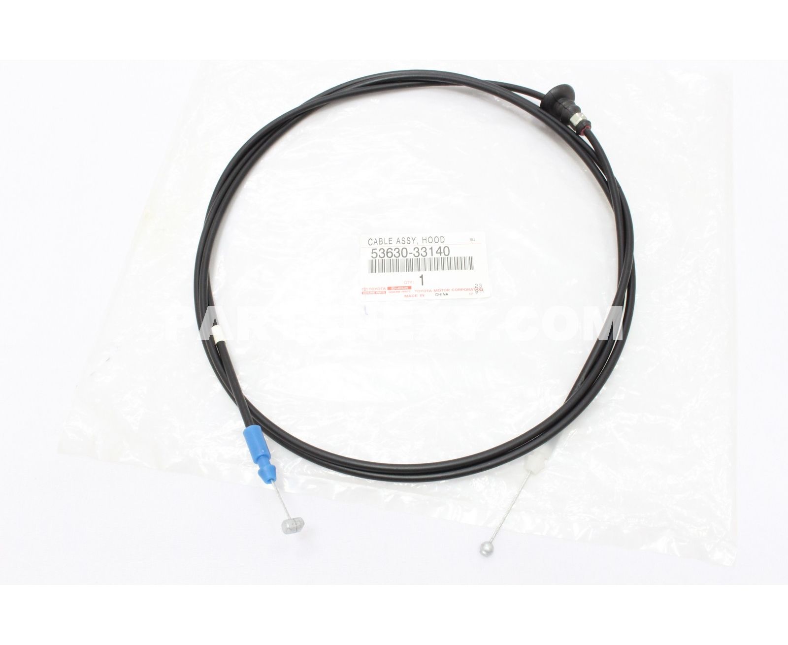 Toyota :: 53630-33140 CABLE ASSY, HOOD LOCK CONTROL