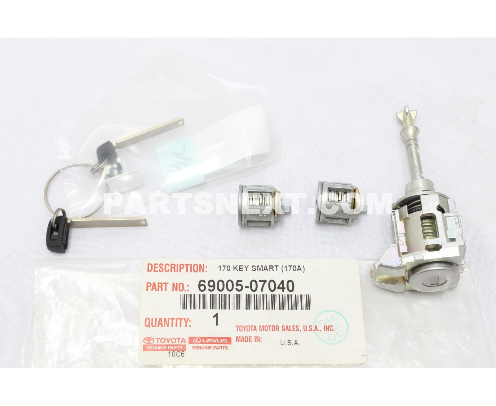 Toyota :: 69005-07040 CYLINDER SET, LOCK