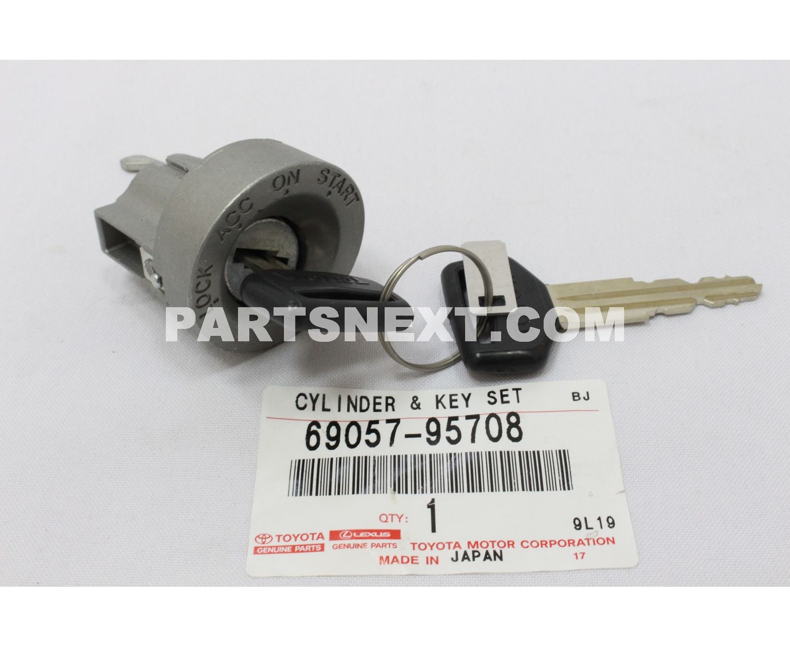 Toyota :: 69057-95708 CYLINDER & KEY SET, IGNITION SWITCH LOCK