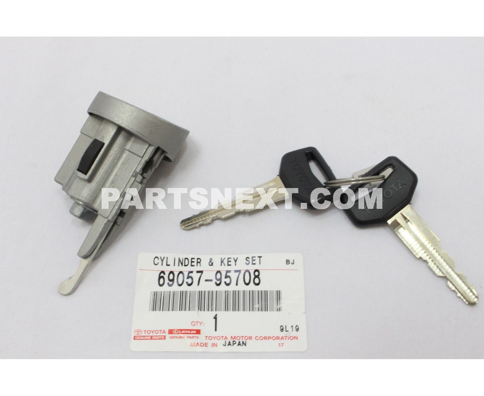 Toyota :: 69057-95708 CYLINDER & KEY SET, IGNITION SWITCH LOCK