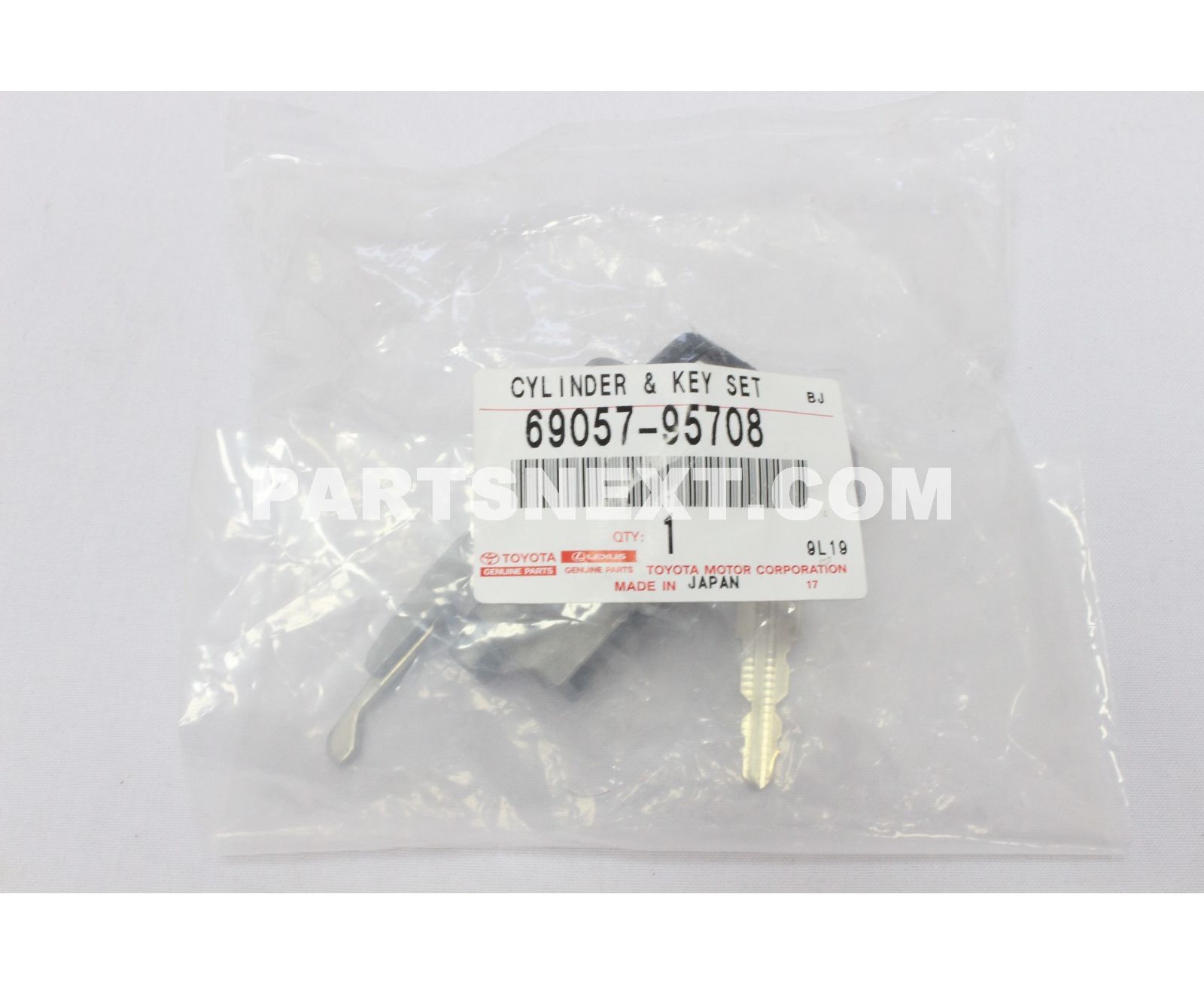 Toyota :: 69057-95708 CYLINDER & KEY SET, IGNITION SWITCH LOCK