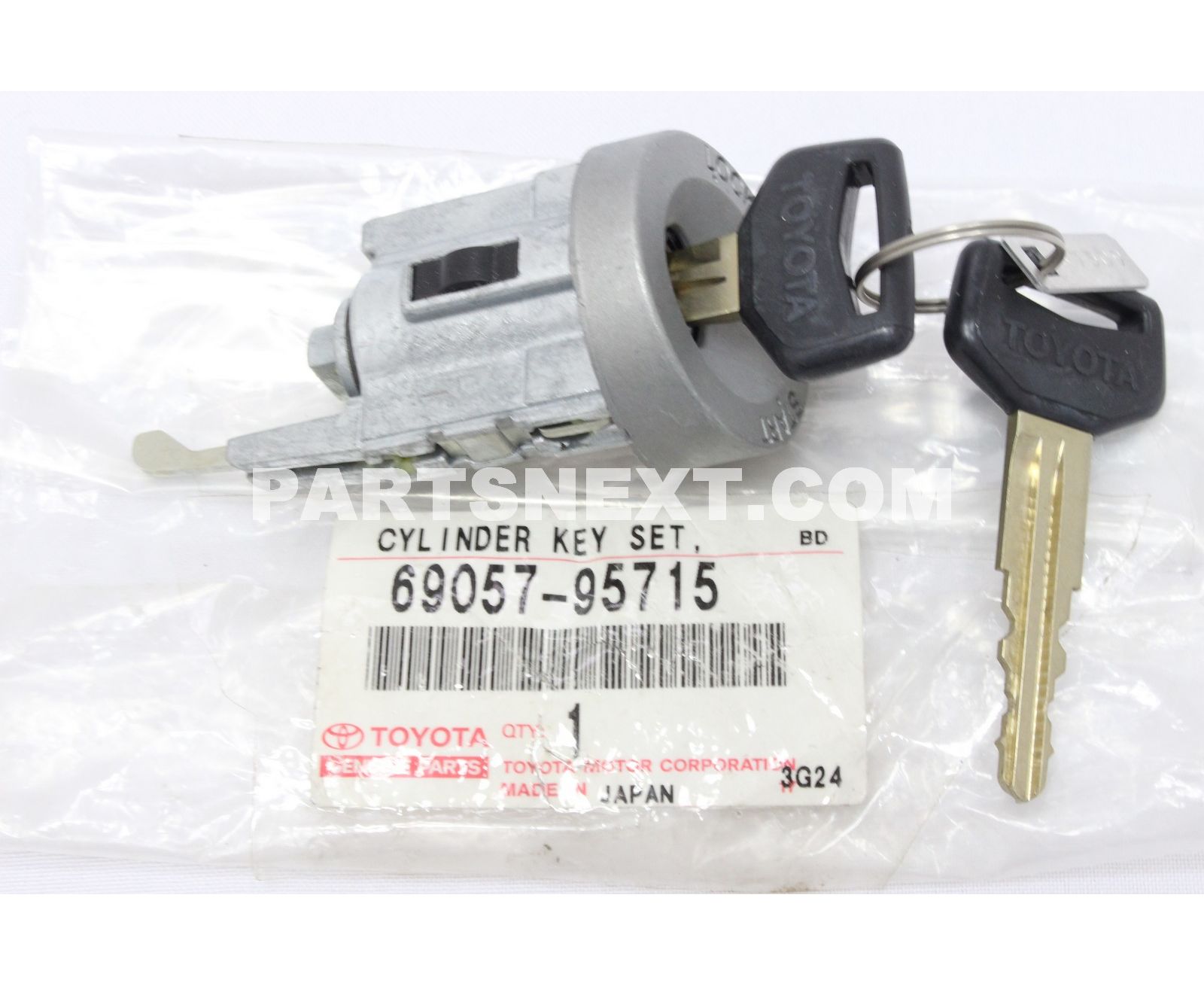 Toyota :: 69057-95715 CYLINDER & KEY SET, IGNITION SWITCH LOCK