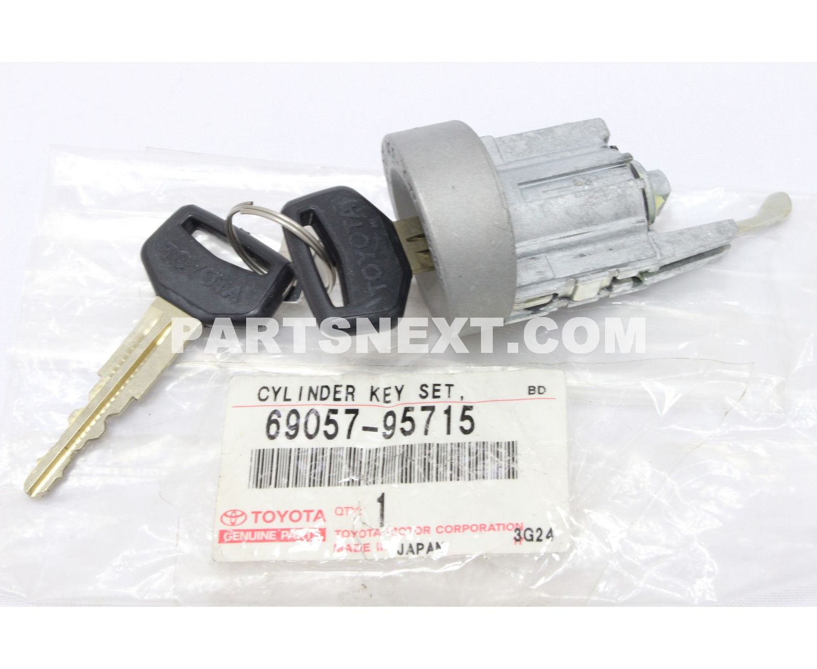 Toyota :: 69057-95715 CYLINDER & KEY SET, IGNITION SWITCH LOCK