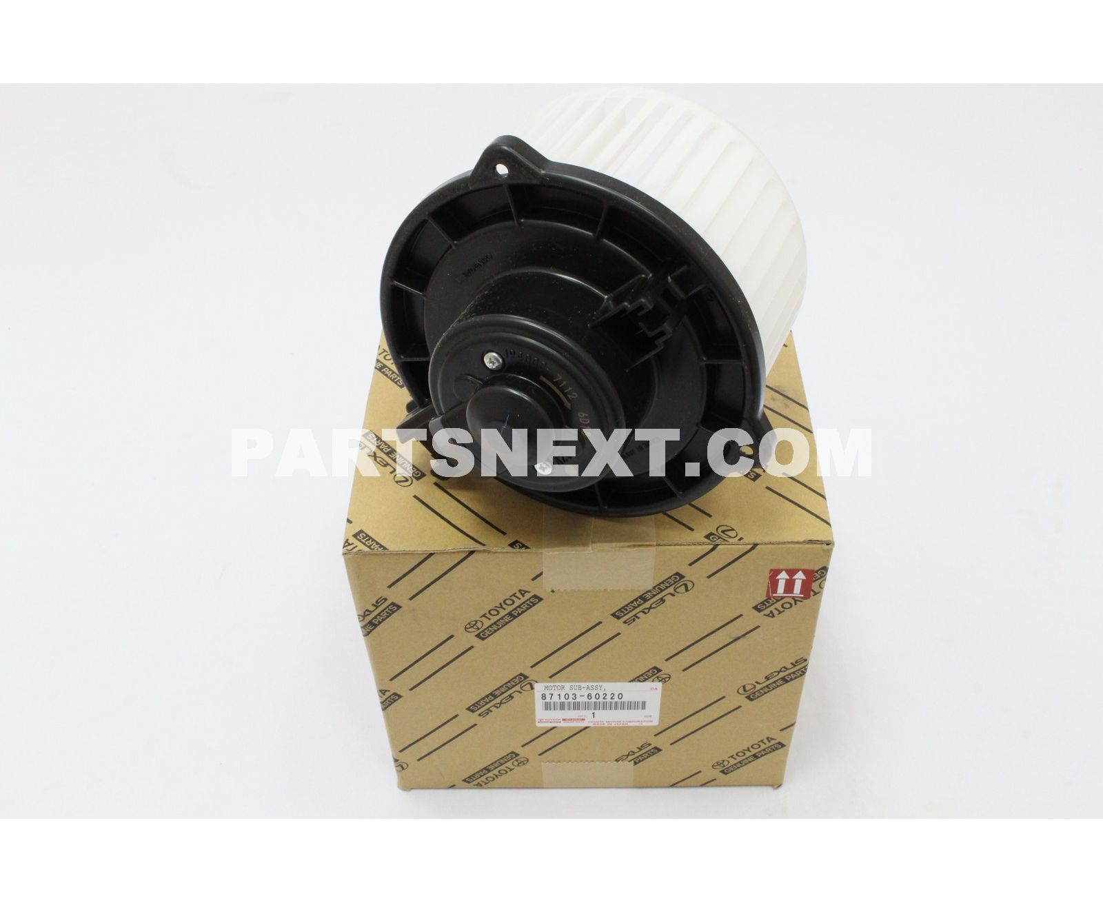 Toyota :: 87103-60220 MOTOR SUB-ASSY, HEATER BLOWER, W/FAN