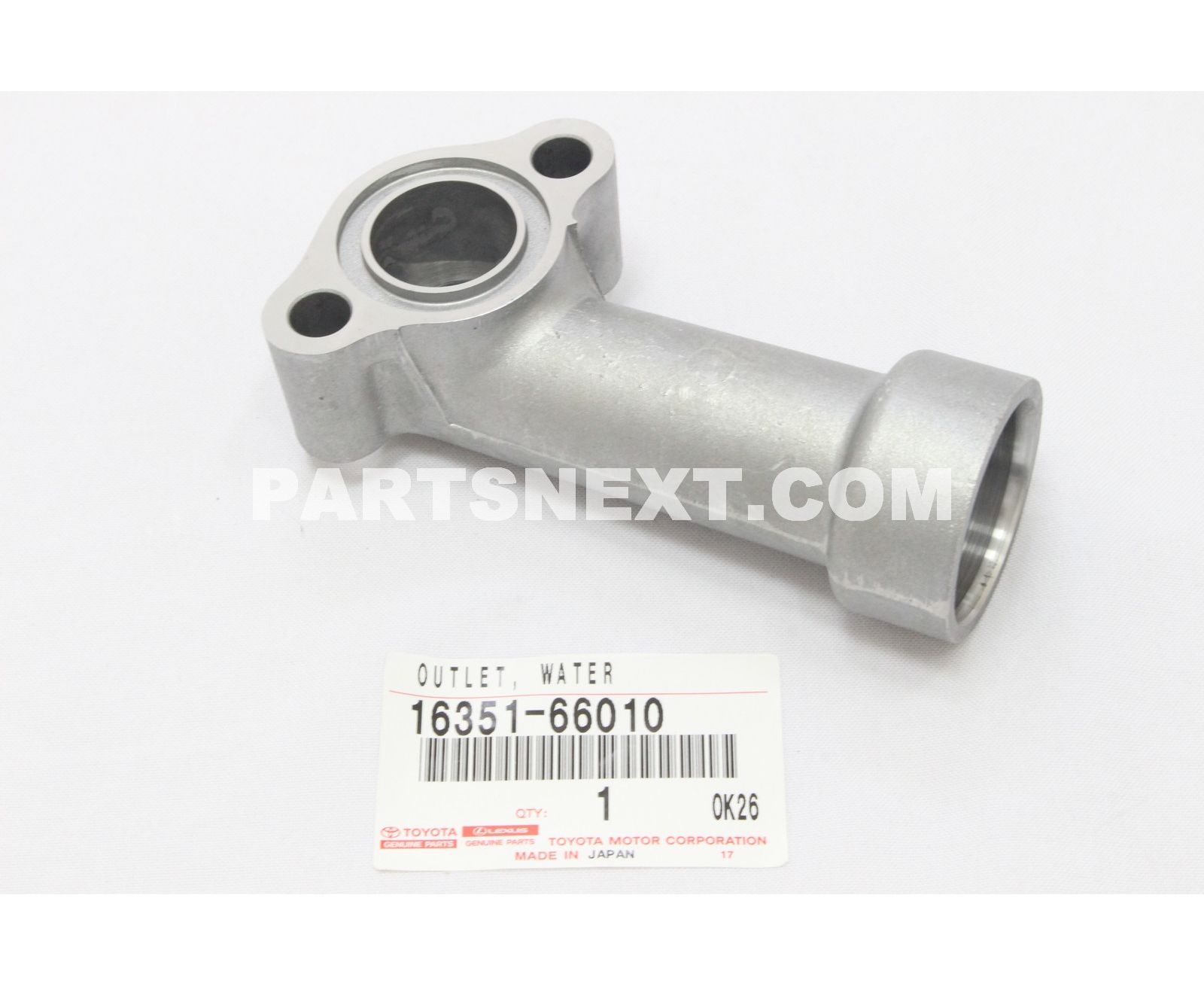 Toyota :: 16351-66010 OUTLET, WATER BY-PASS