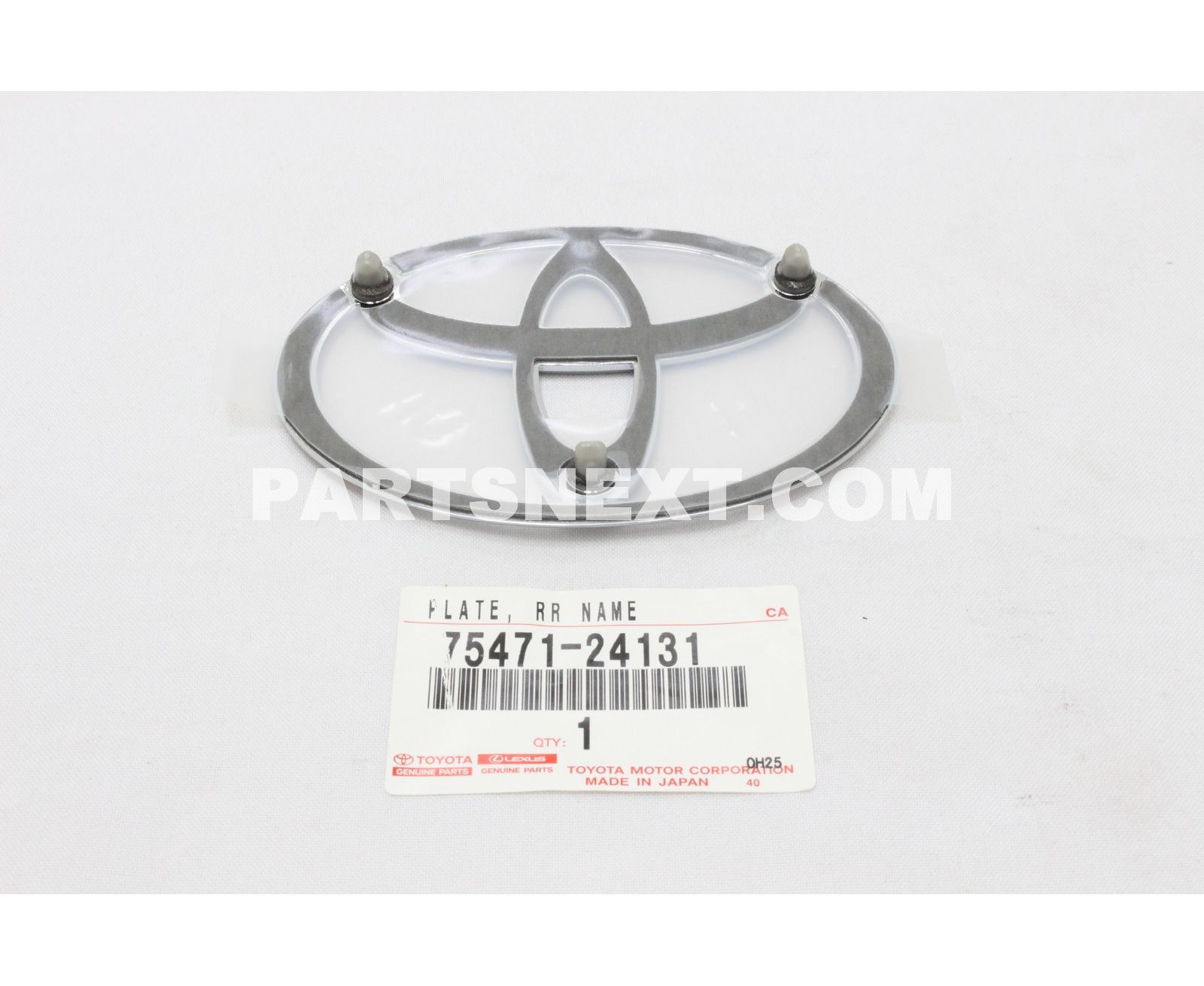 Toyota :: 75471-24131 PLATE, REAR BODY NAME, NO.1