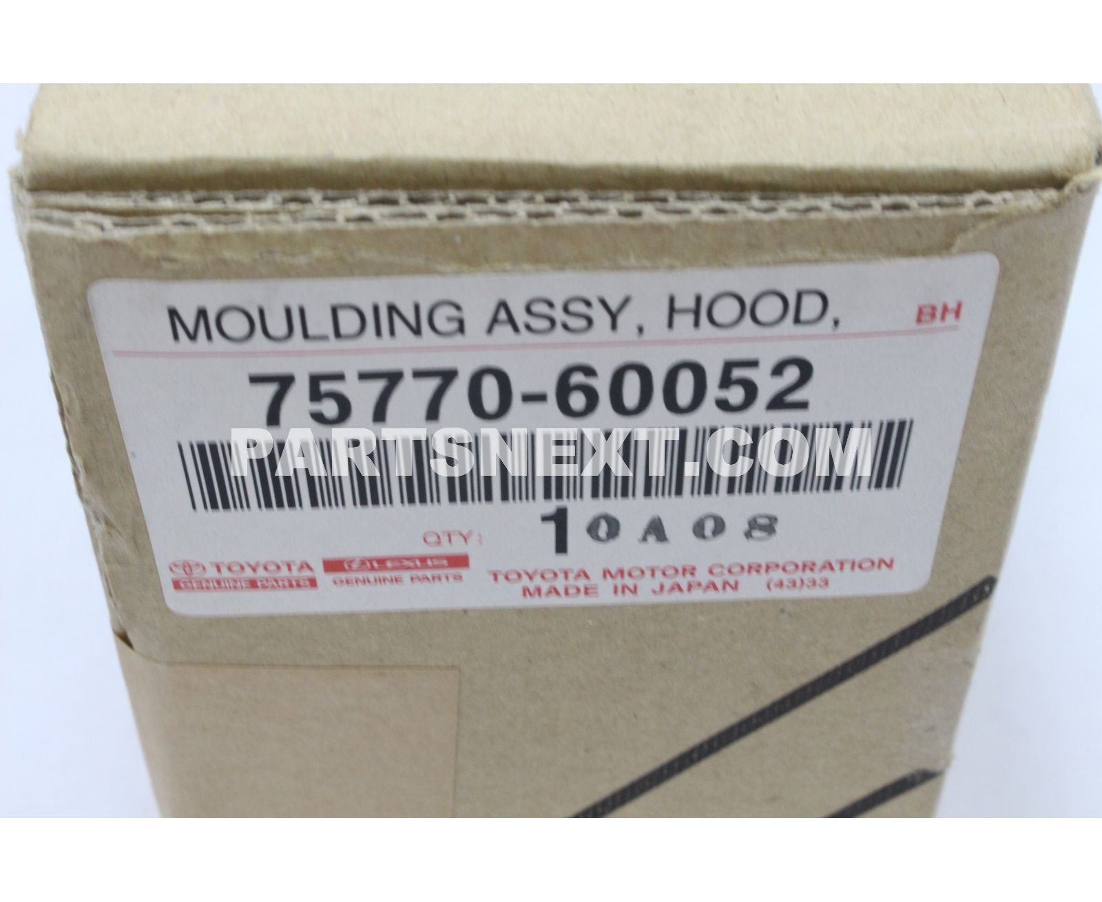 Toyota :: 75770-60052 MOULDING ASSY HOOD