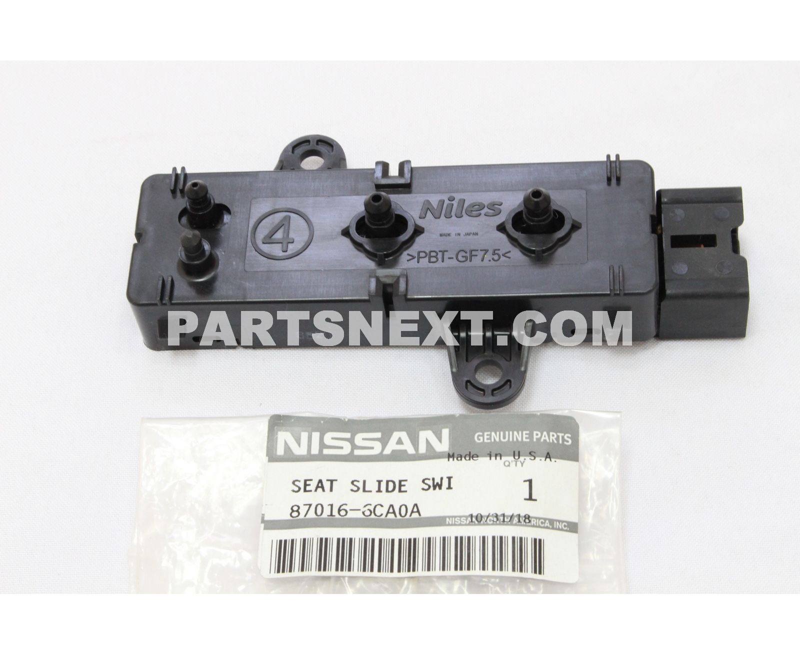 Nissan :: 87016-6CA0A SEAT SLIDE SWITCH