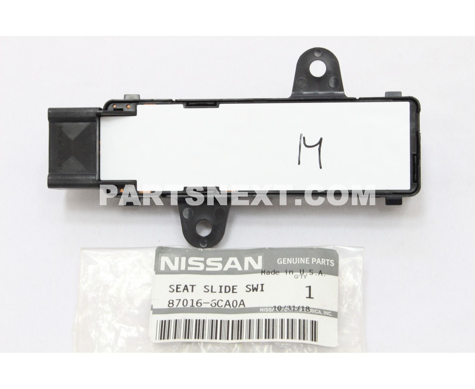 Nissan :: 87016-6CA0A SEAT SLIDE SWITCH