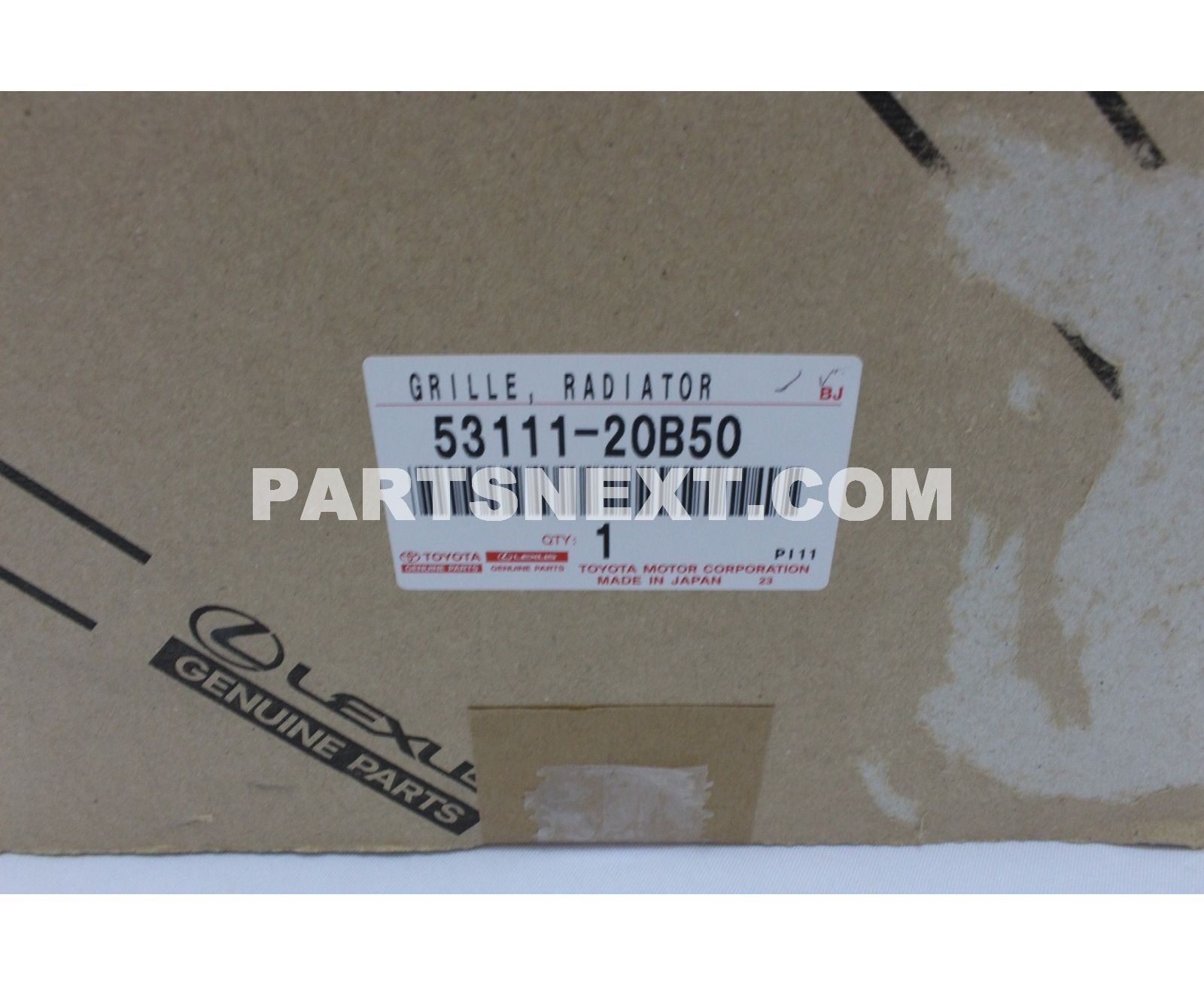 Toyota :: 53111-20B50 GRILLE, RADIATOR