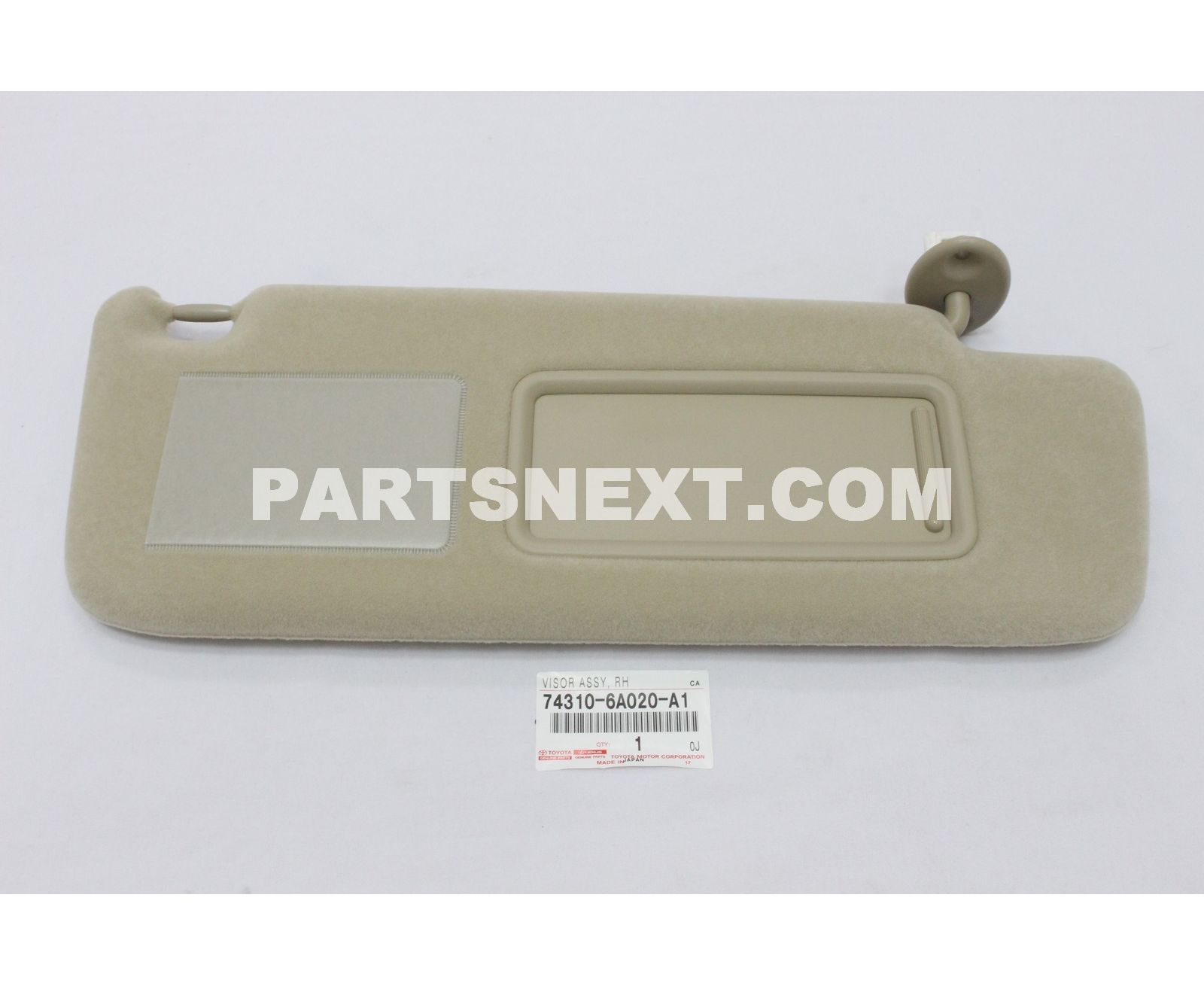 Toyota :: 74310-6A020-A1 VISOR ASSY, RH