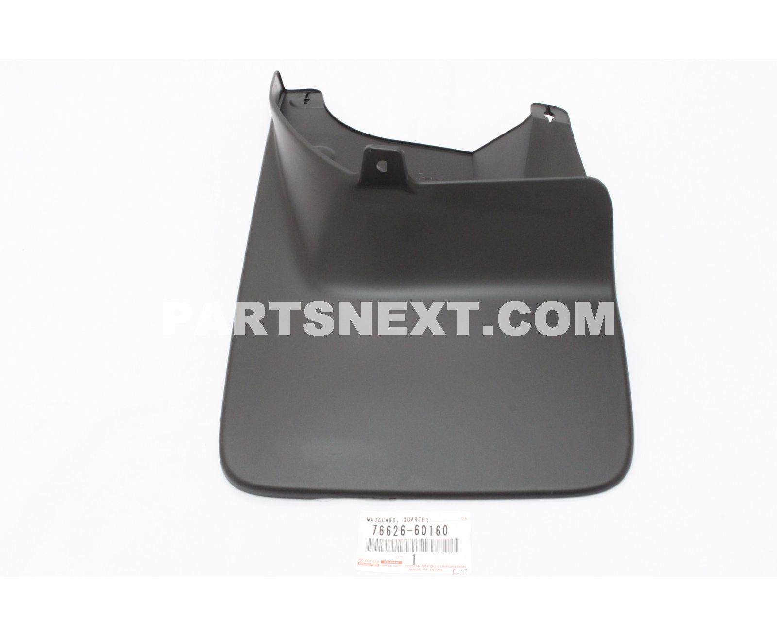 Toyota :: 76626-60160 MUDGUARD, QUARTER PANEL, REAR LH