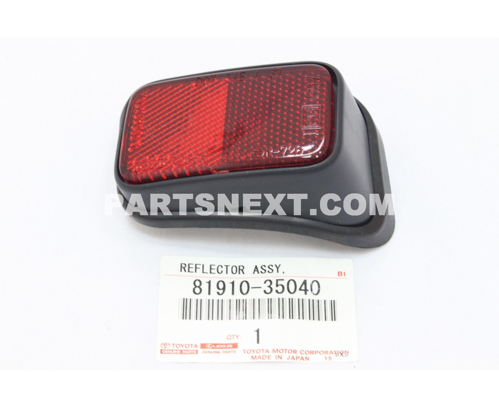 Toyota :: 81910-35040 REFLECTOR ASSY, REFLEX, RH