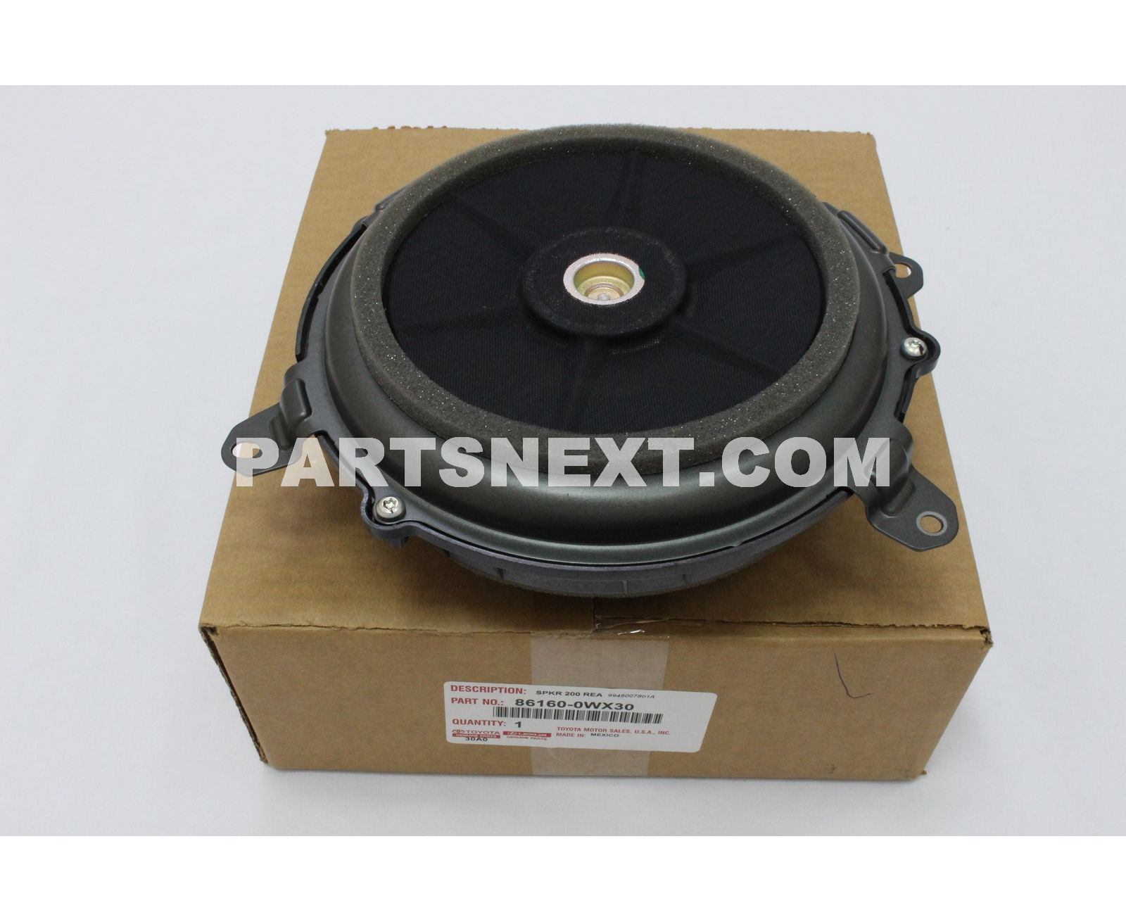 Toyota :: 86160-0WX30 SPEAKER ASSY, REAR NO.3