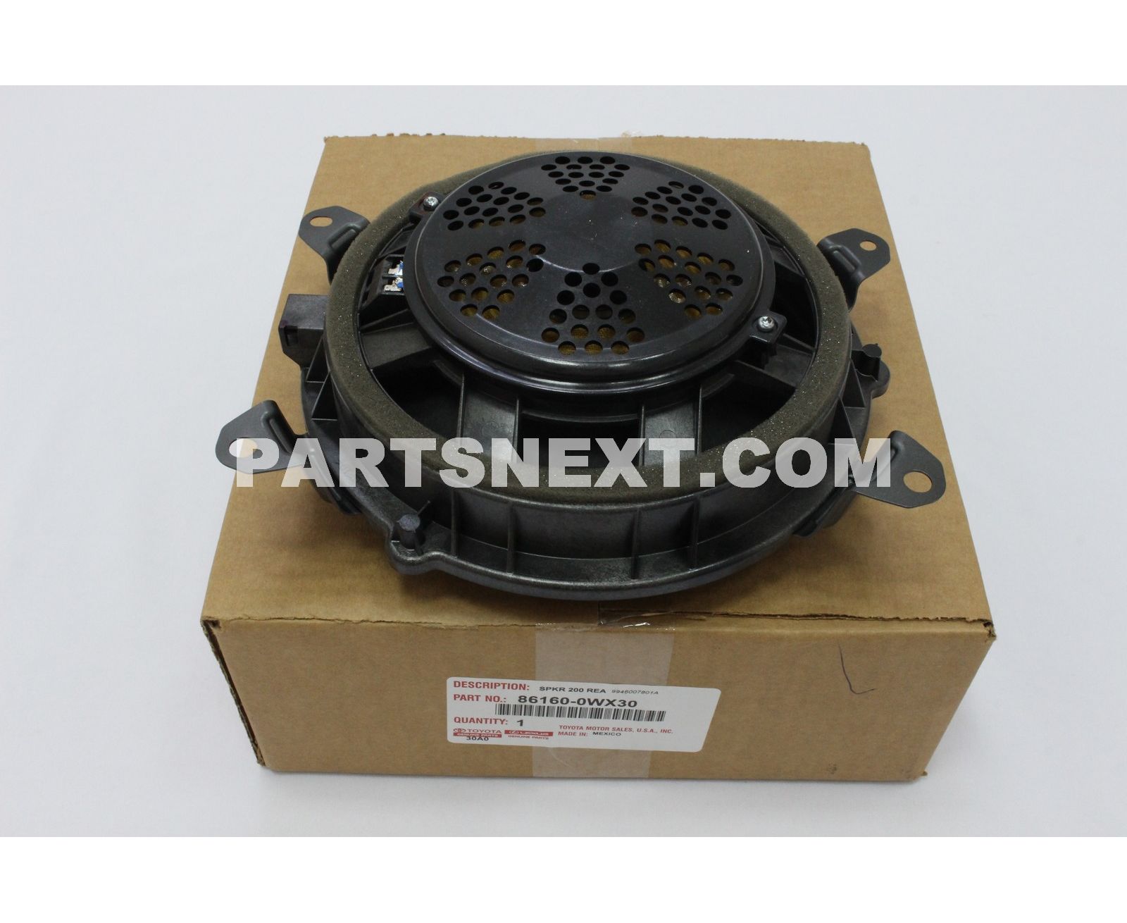 Toyota :: 86160-0WX30 SPEAKER ASSY, REAR NO.3