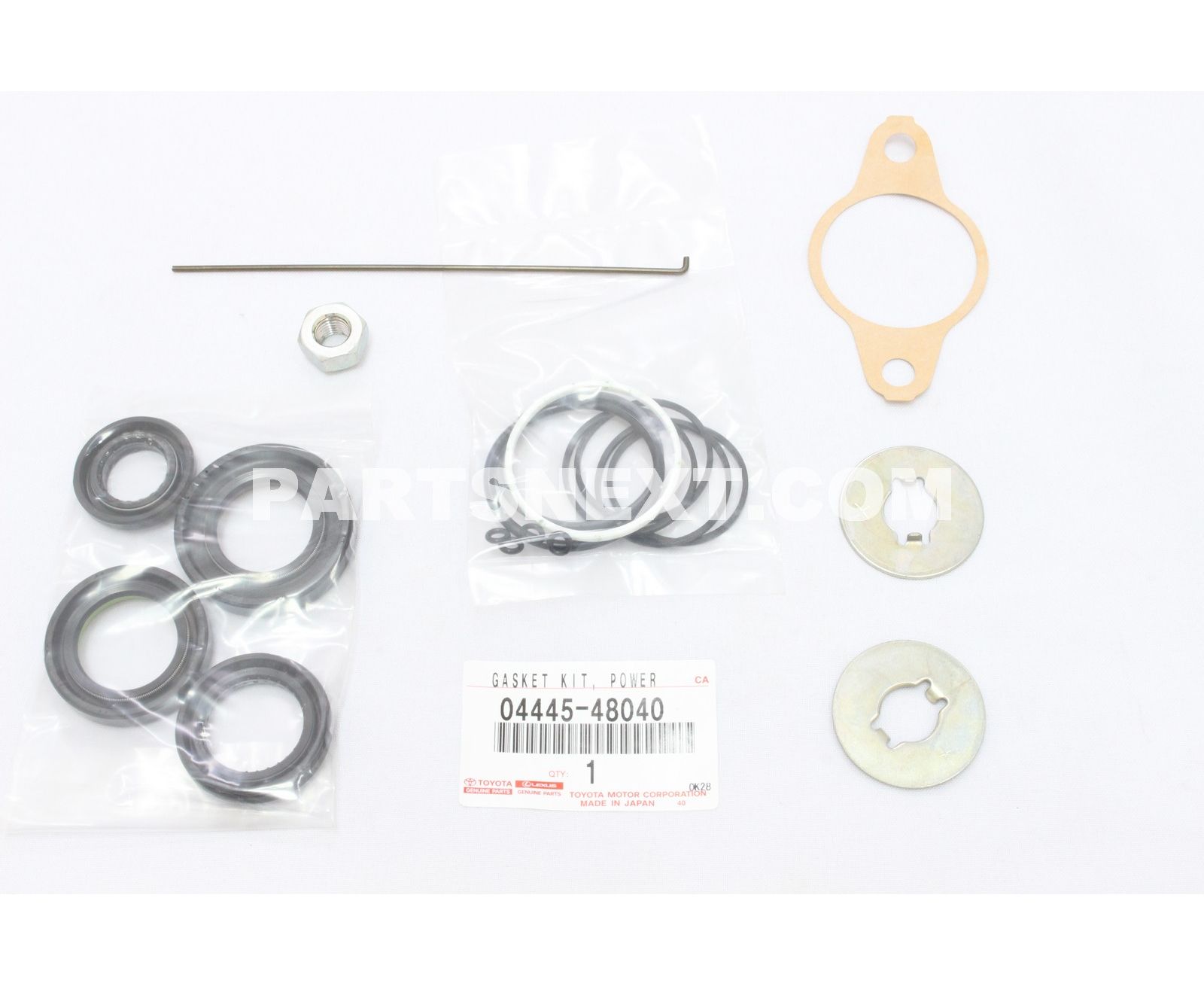 Toyota :: 04445-48040 GASKET KIT, POWER STEERING GEAR(FOR RACK & PINION)