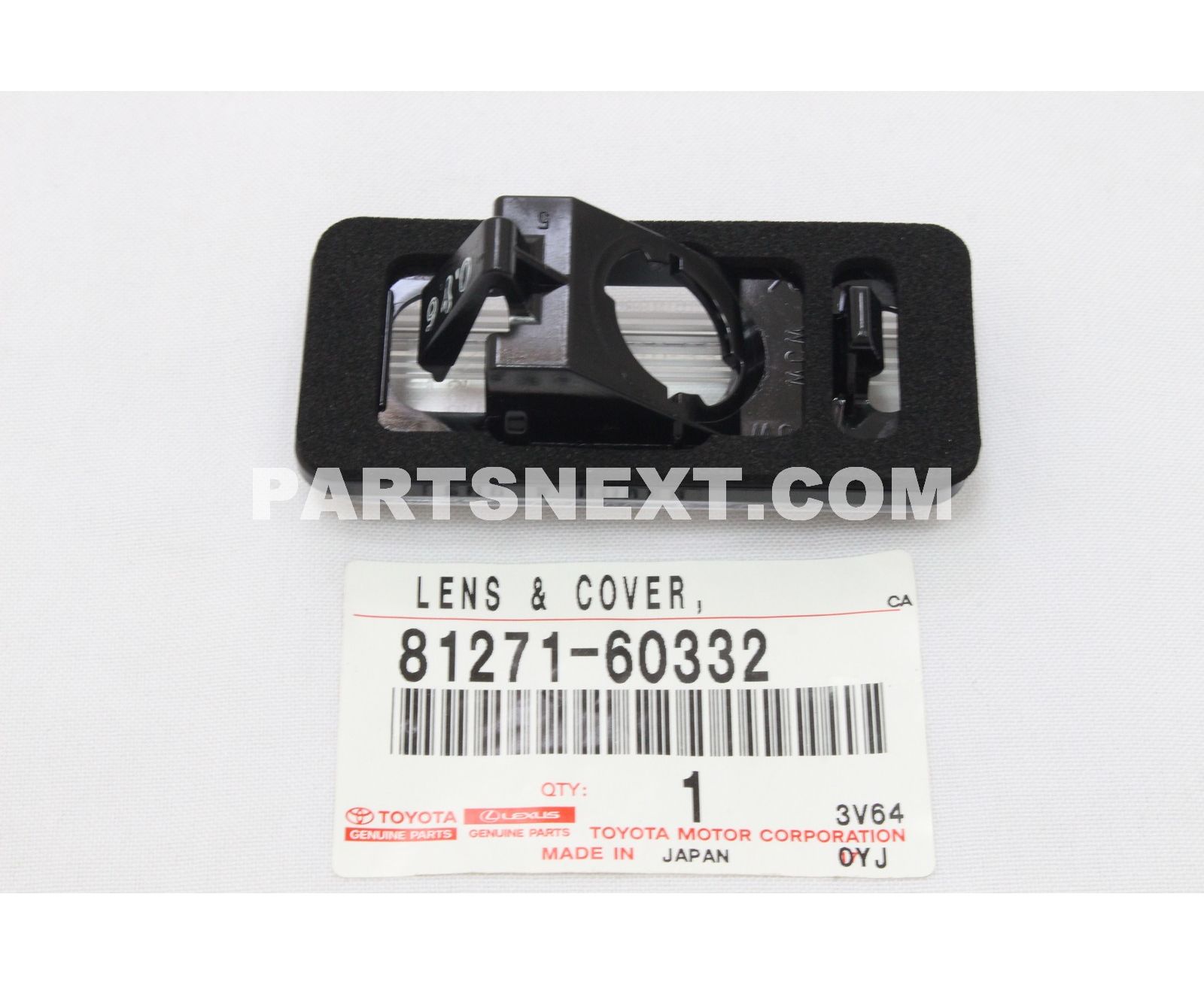 Toyota :: 81271-60332 LENS, LICENSE PLATE LAMP