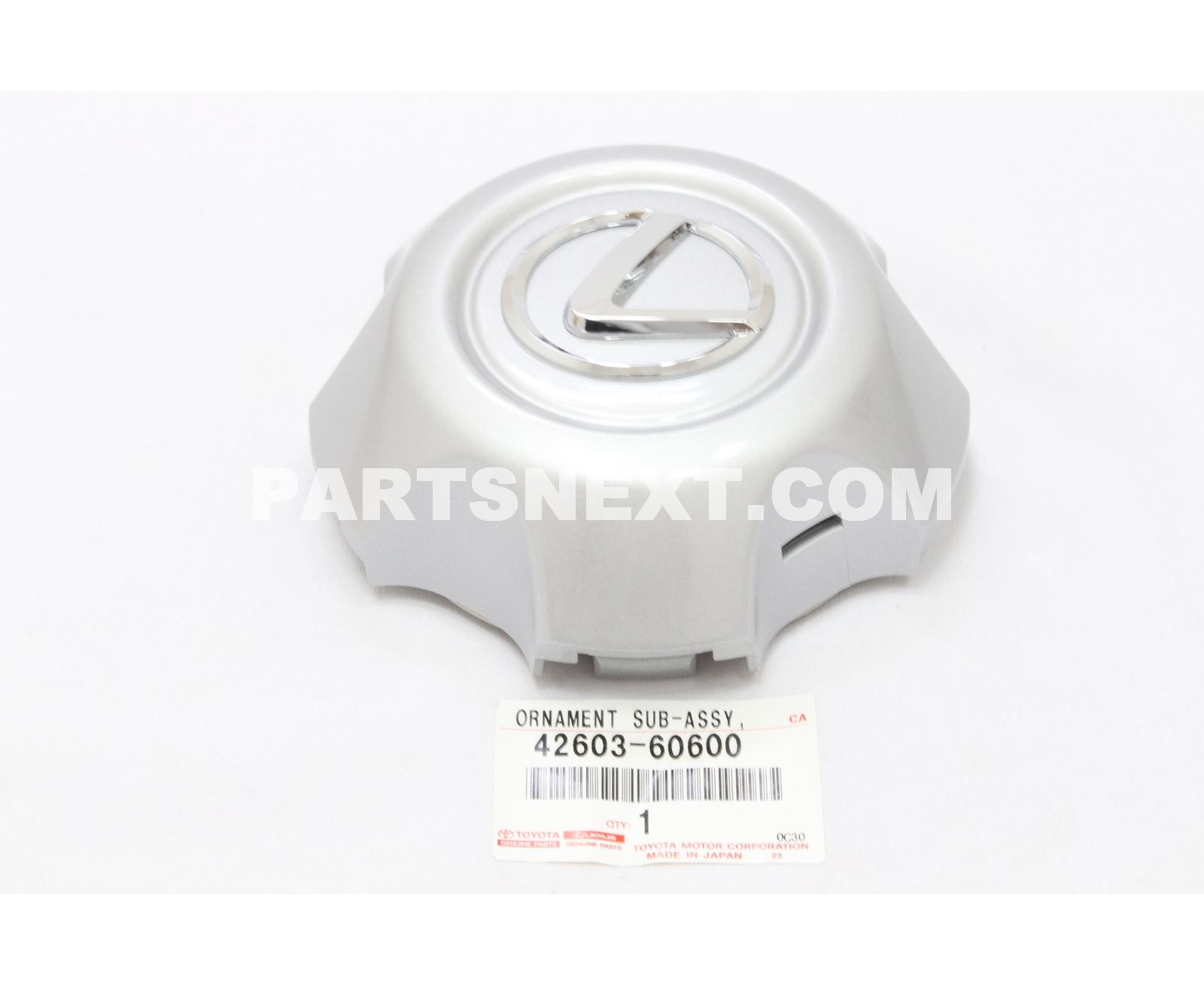 Toyota :: 42603-60600 ORNAMENT SUB-ASSY, WHEEL HUB(FOR FRONT)