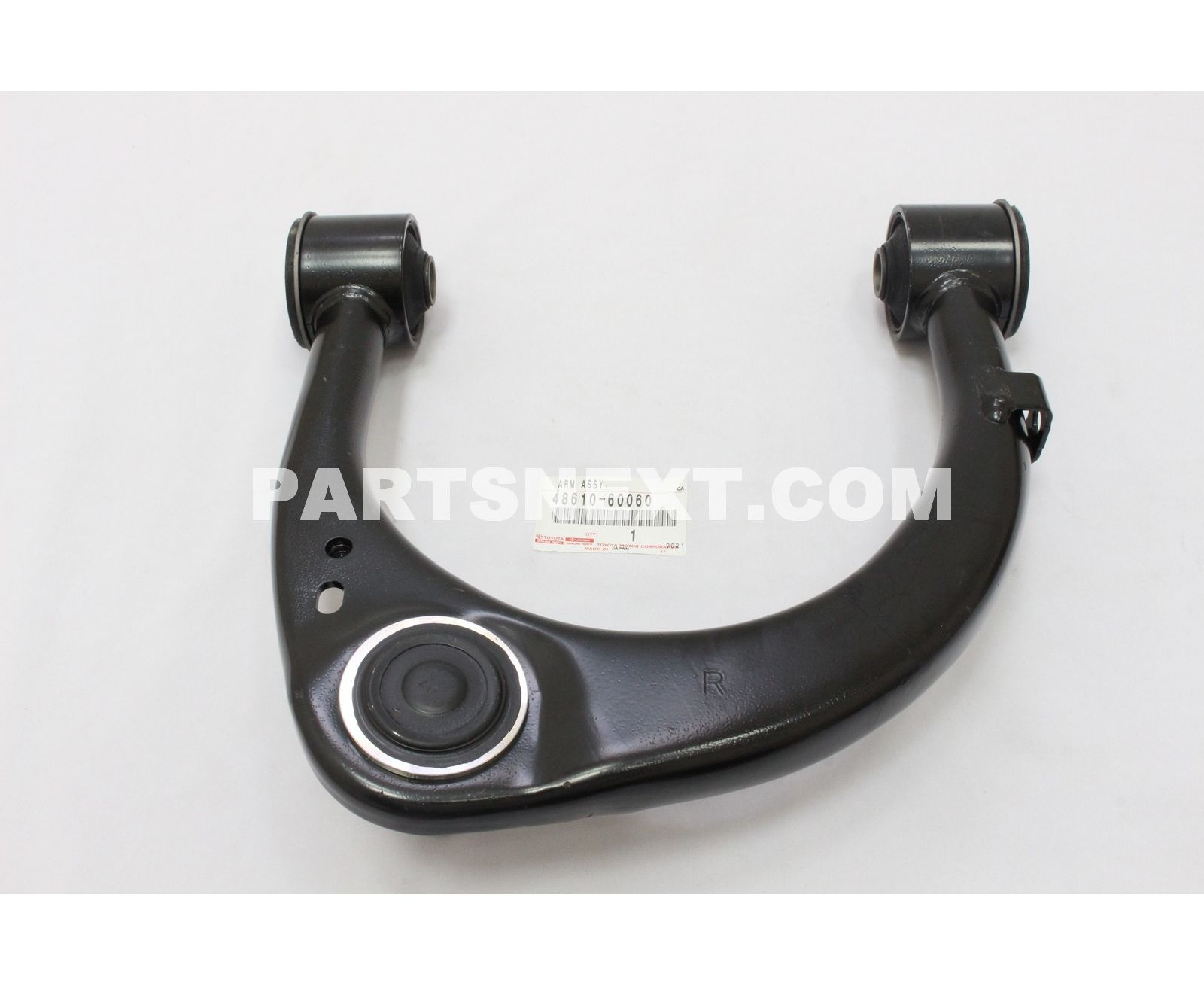 Toyota :: 48610-60060 ARM ASSY, FRONT SUSPENSION UPPER, RH