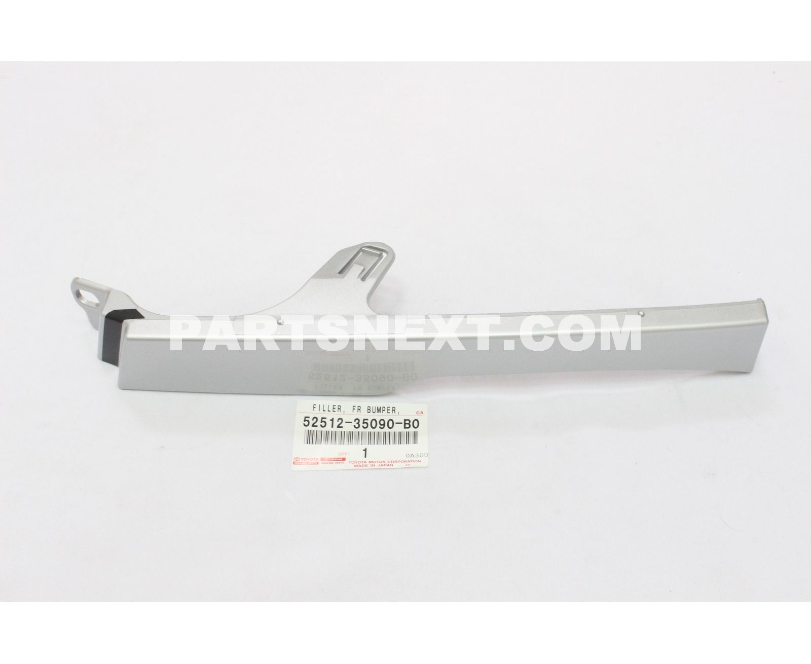 Toyota :: 52512-35090-B0 FILLER, FRONT BUMPER, RH