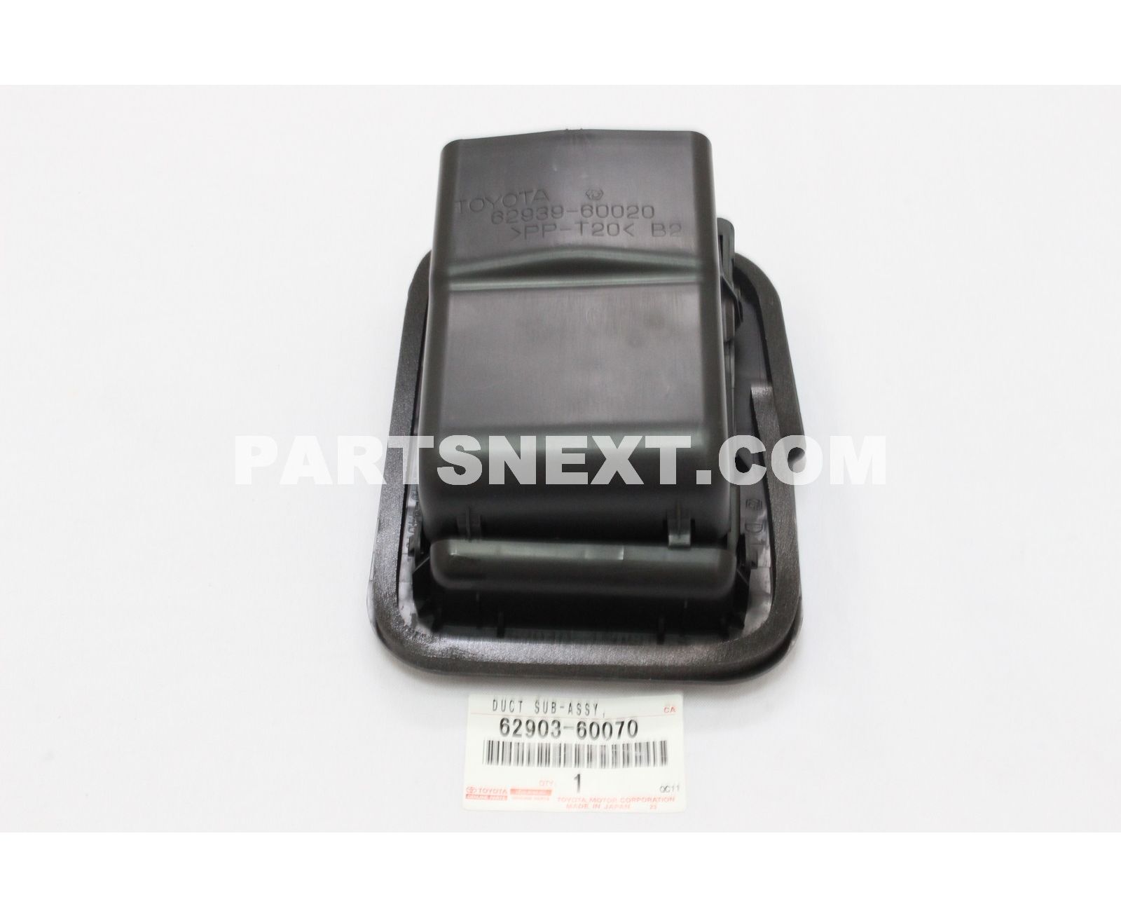 Toyota :: 62903-60070 DUCT ASSY, QUARTER VENT, RH/LH