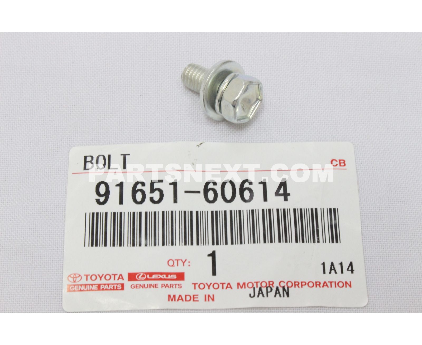 Toyota :: 91651-60614 BOLT (FOR REAR DIFFERENTIAL BREATHER PLUG OIL ...