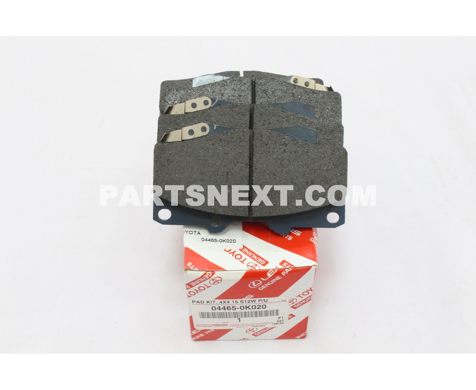 Toyota :: 04465-0K020 PAD KIT, DISC BRAKE, FRONT