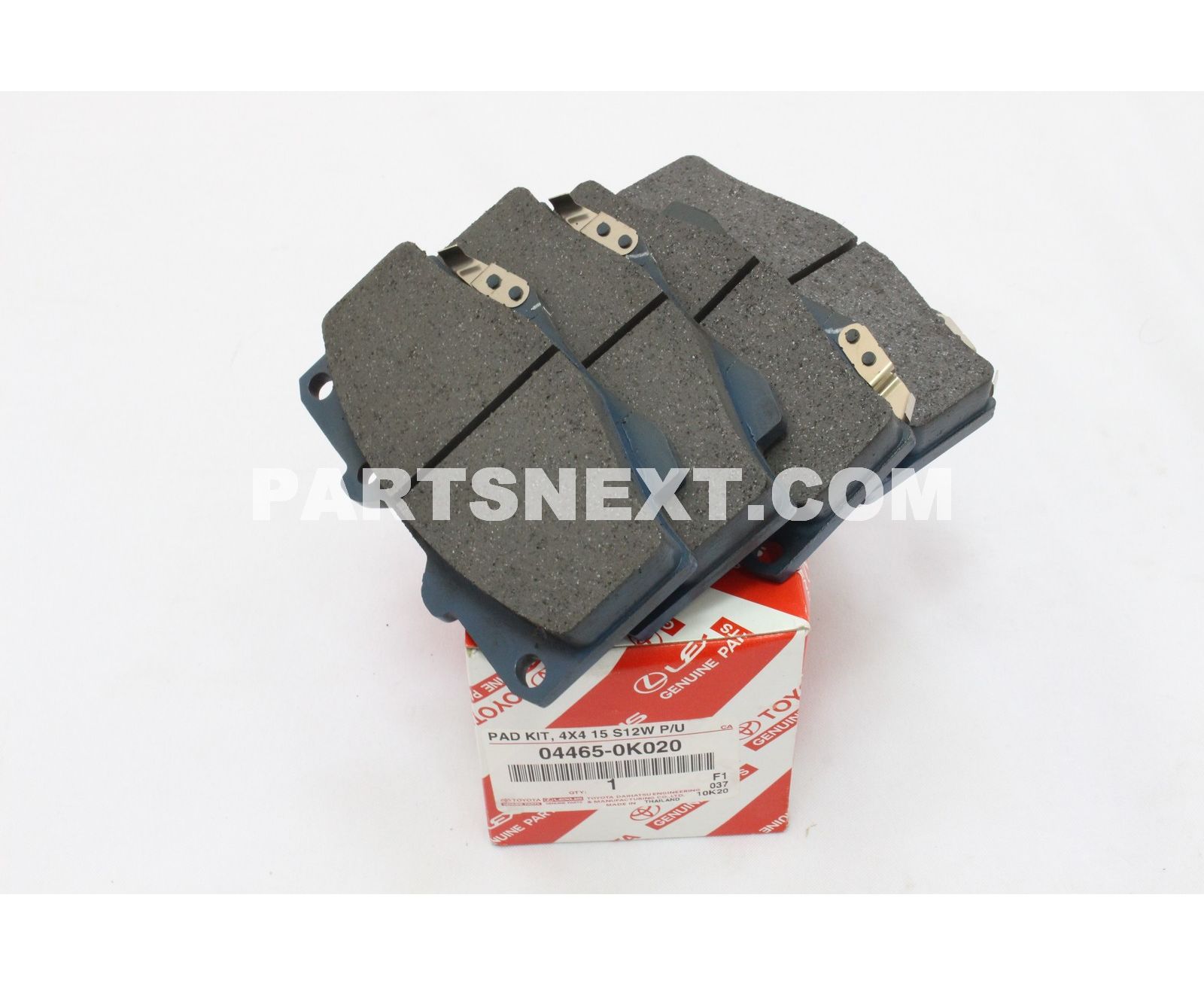 Toyota :: 04465-0K020 PAD KIT, DISC BRAKE, FRONT