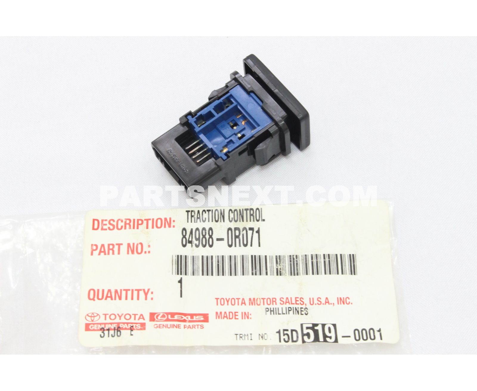 Toyota :: 84988-0R071 SWITCH, TRACTION