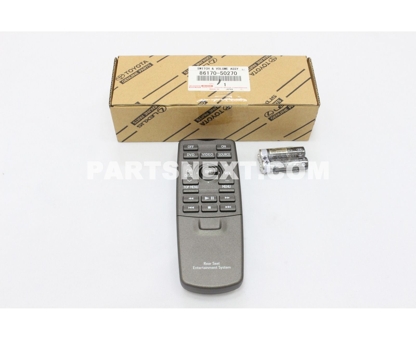 Toyota :: 86170-50270 SWITCH & VOLUME ASSY, TELEVISION