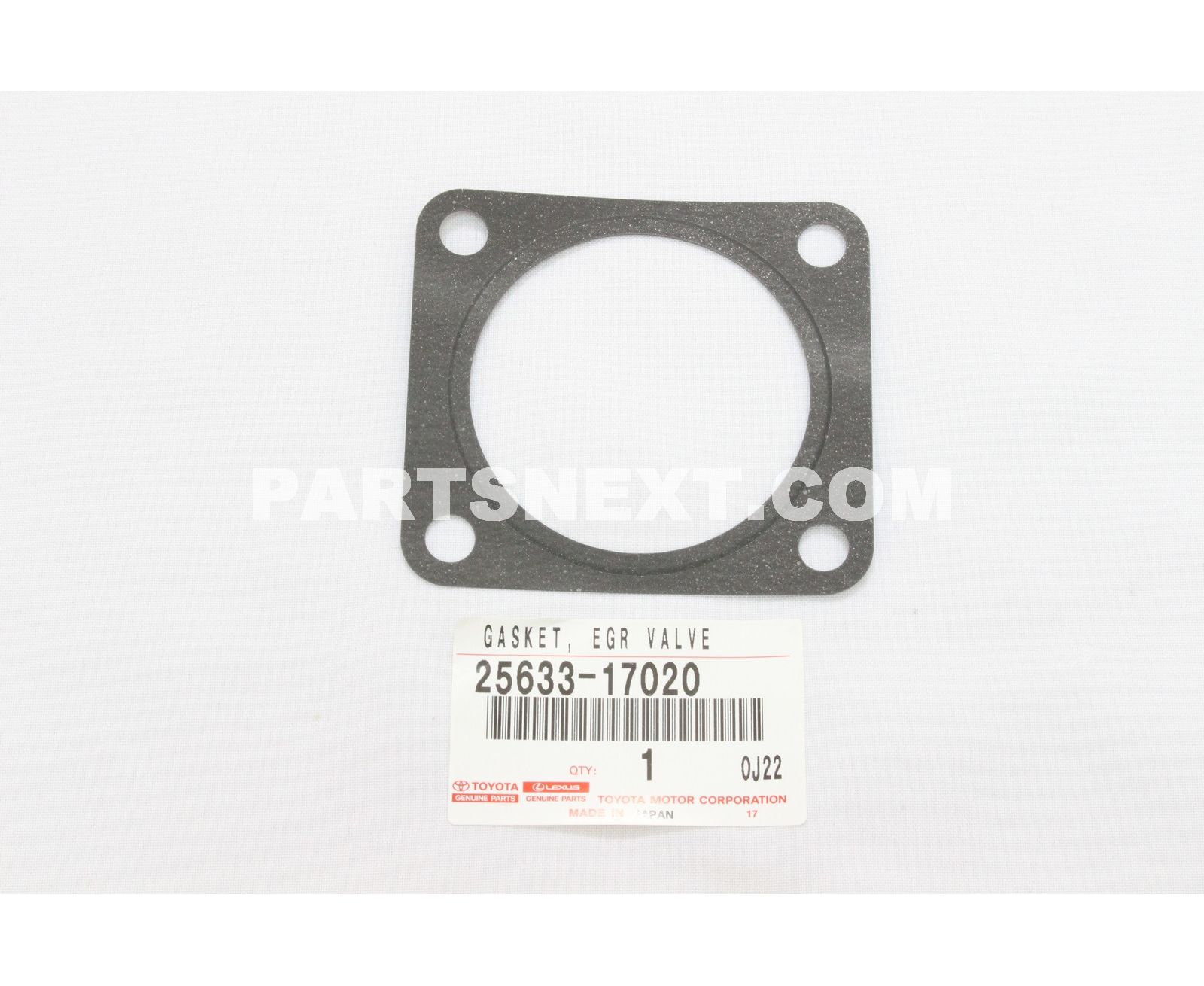 Toyota :: 25633-17020 GASKET, EGR VALVE