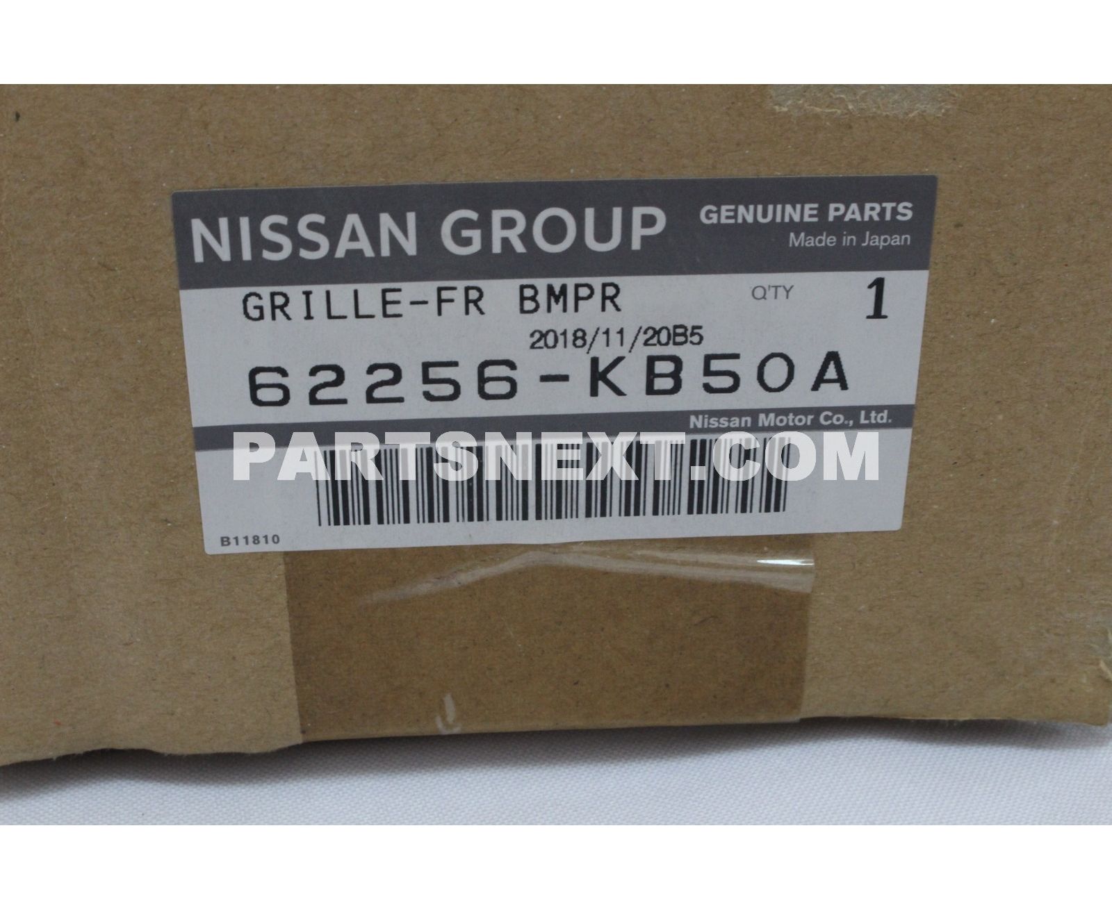 Nissan :: 62256-KB50A GRILLE-FRONT BUMPER