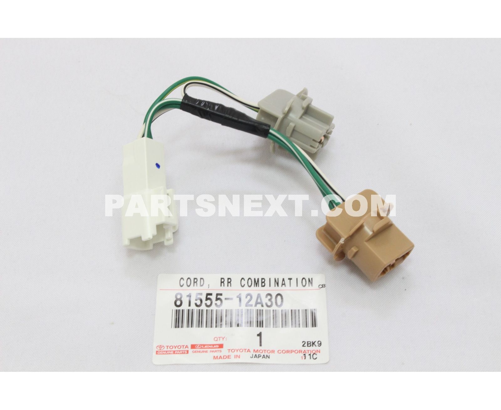 Toyota :: 81555-12A30 SOCKET & WIRE SUB-ASSY, REAR COMBINATION LAMP, RH/LH