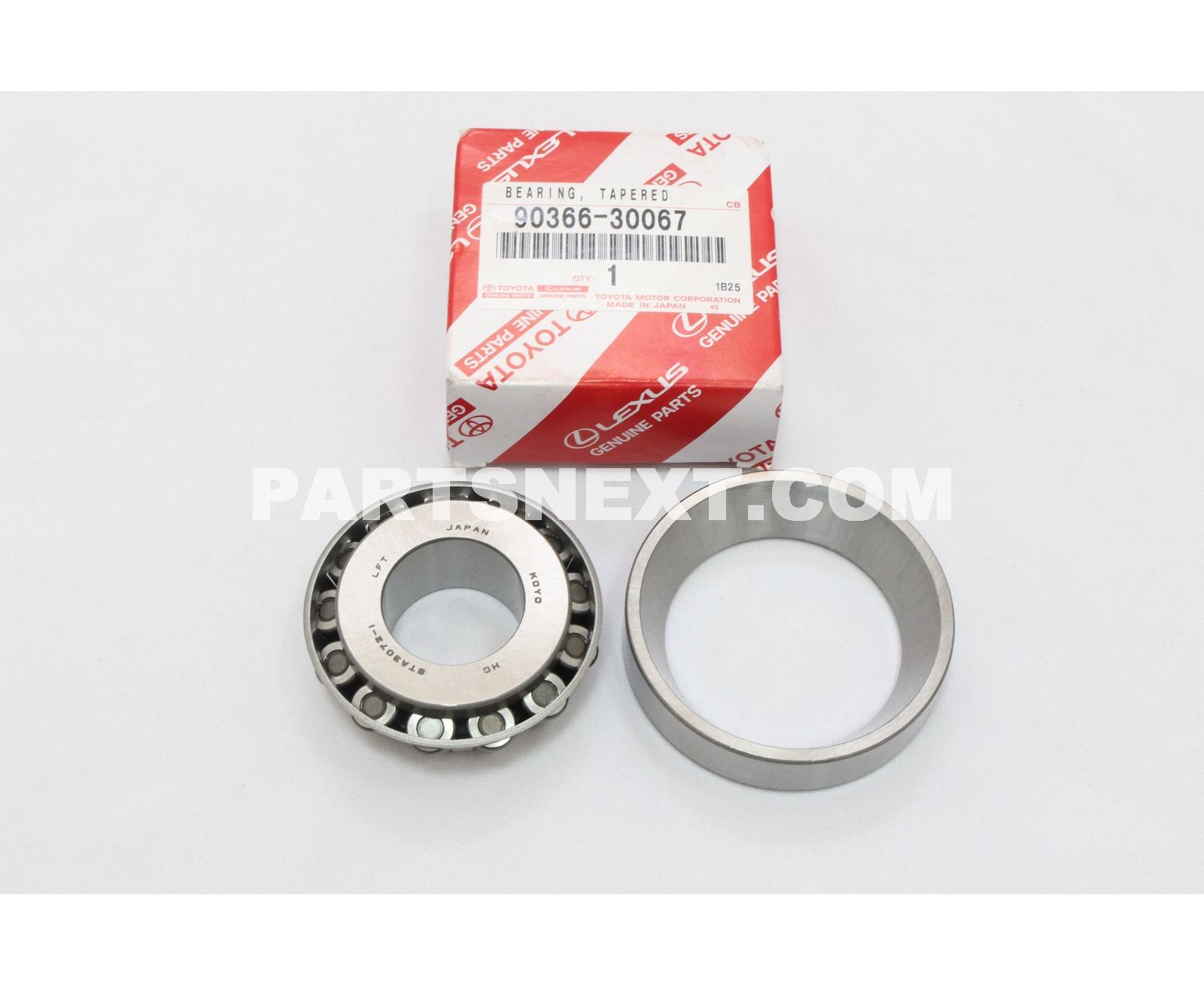 Toyota :: 90366-30067 BEARING, TAPERED ROLLER (FOR FRONT DRIVE PINION ...