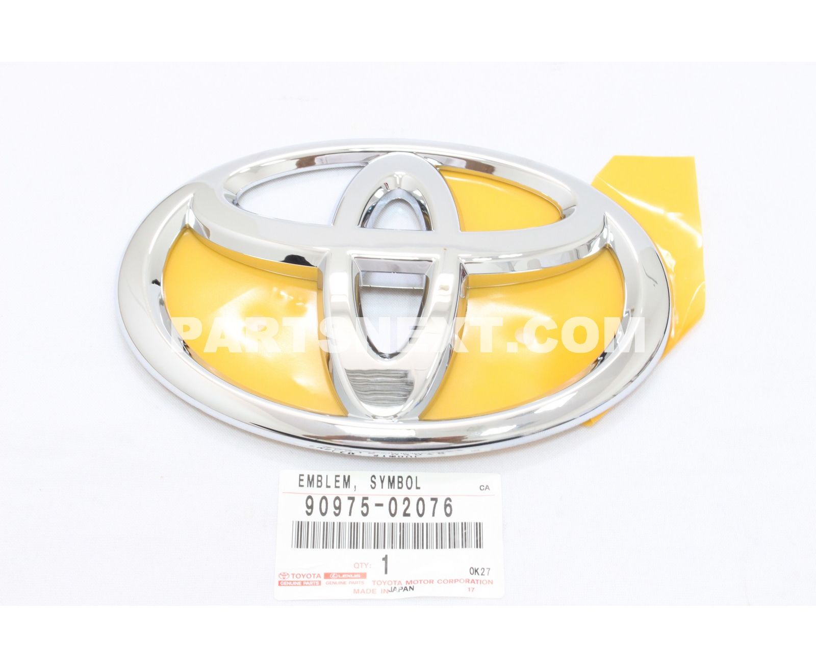 Toyota :: 90975-02076 EMBLEM, RADIATOR GRILLE (OR FRONT PANEL)