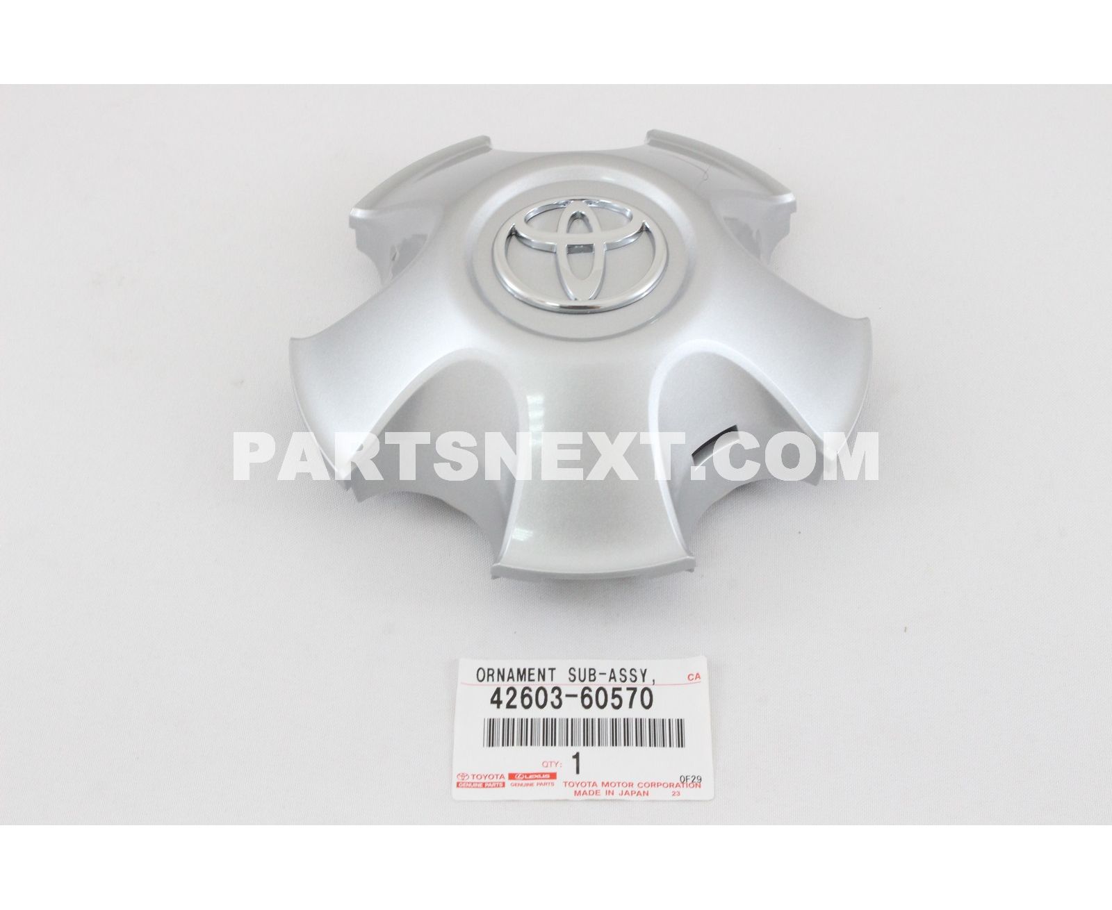 Toyota :: 42603-60570 ORNAMENT SUB-ASSY, WHEEL HUB(FOR FRONT)