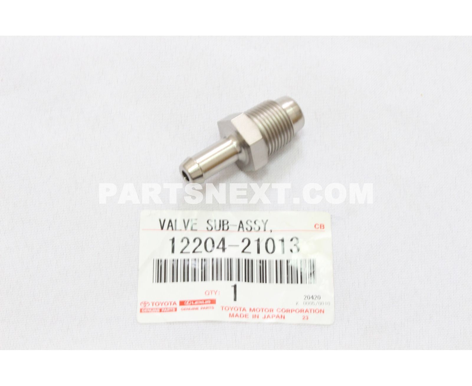 Toyota :: 12204-21013 VALVE SUB-ASSY, VENTILATION