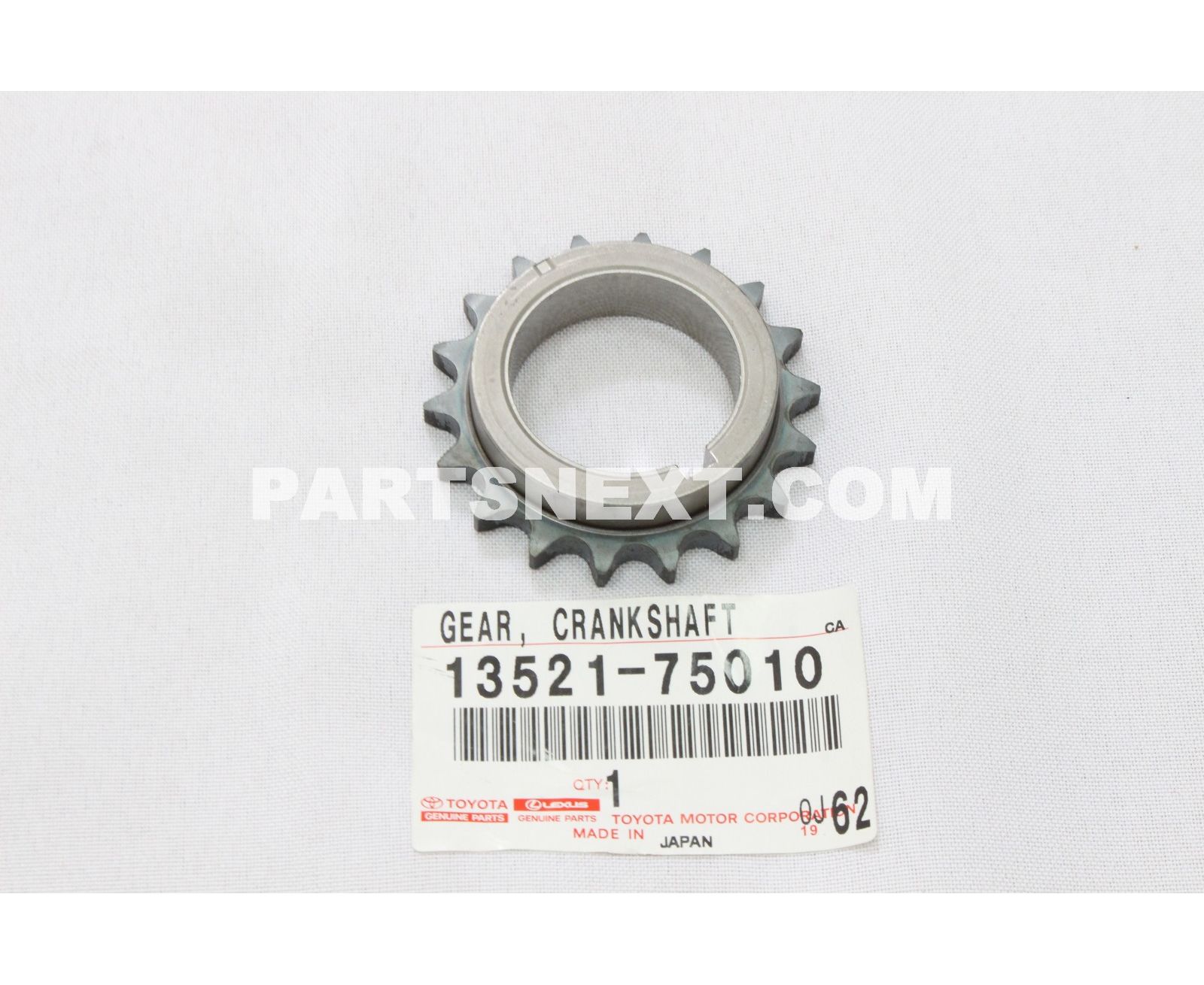 Toyota :: 13521-75010 GEAR OR SPROCKET, CRANKSHAFT TIMING