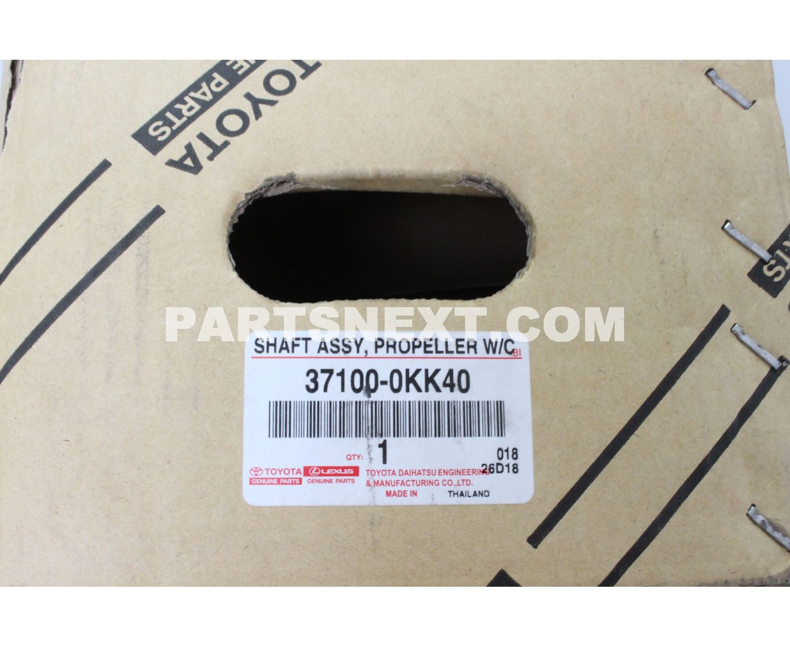 Toyota :: 37100-0KK40 SHAFT ASSY PROPELLE