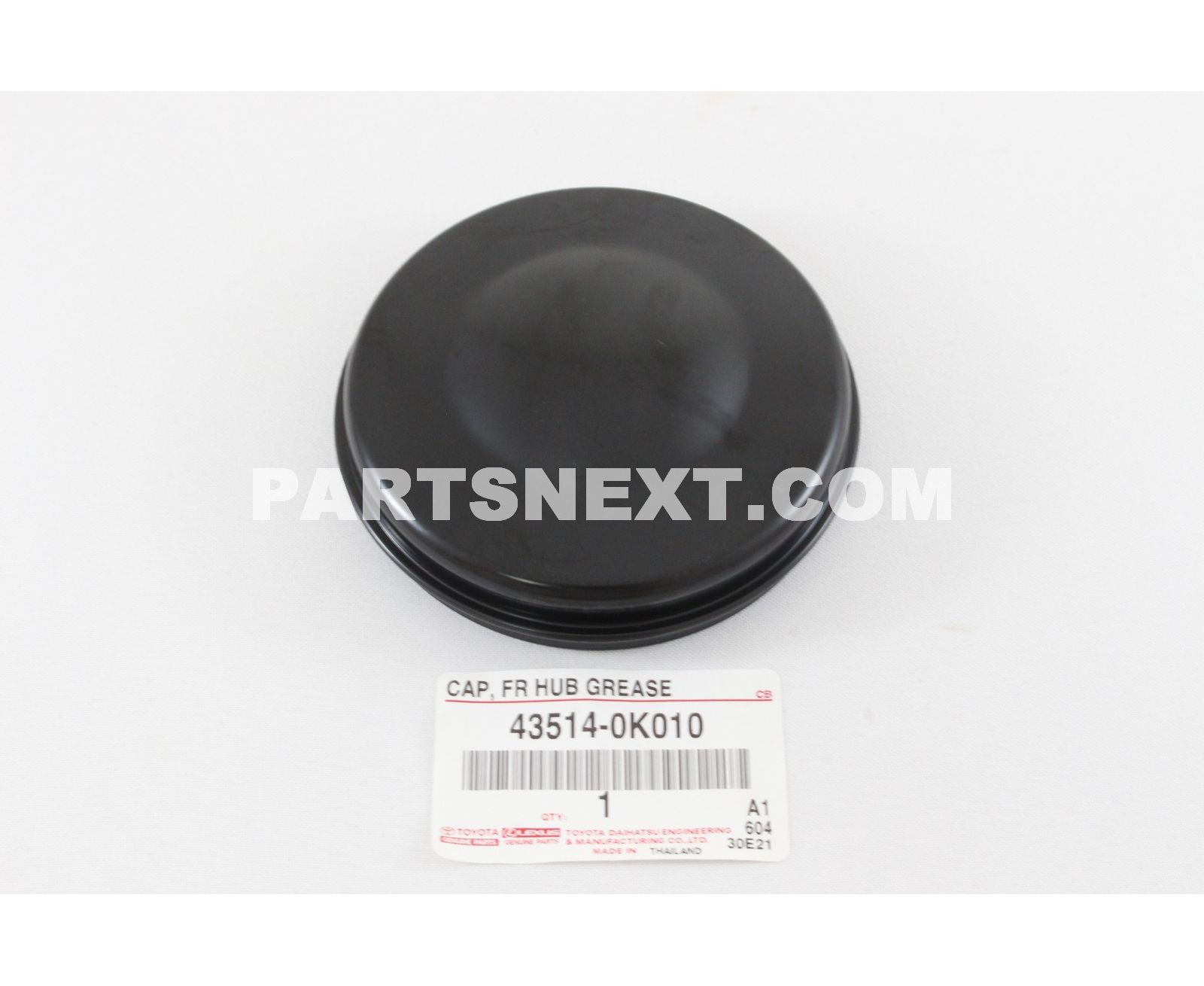 Toyota :: 43514-0K010 CAP, FRONT AXLE HUB GREASE, RH/LH