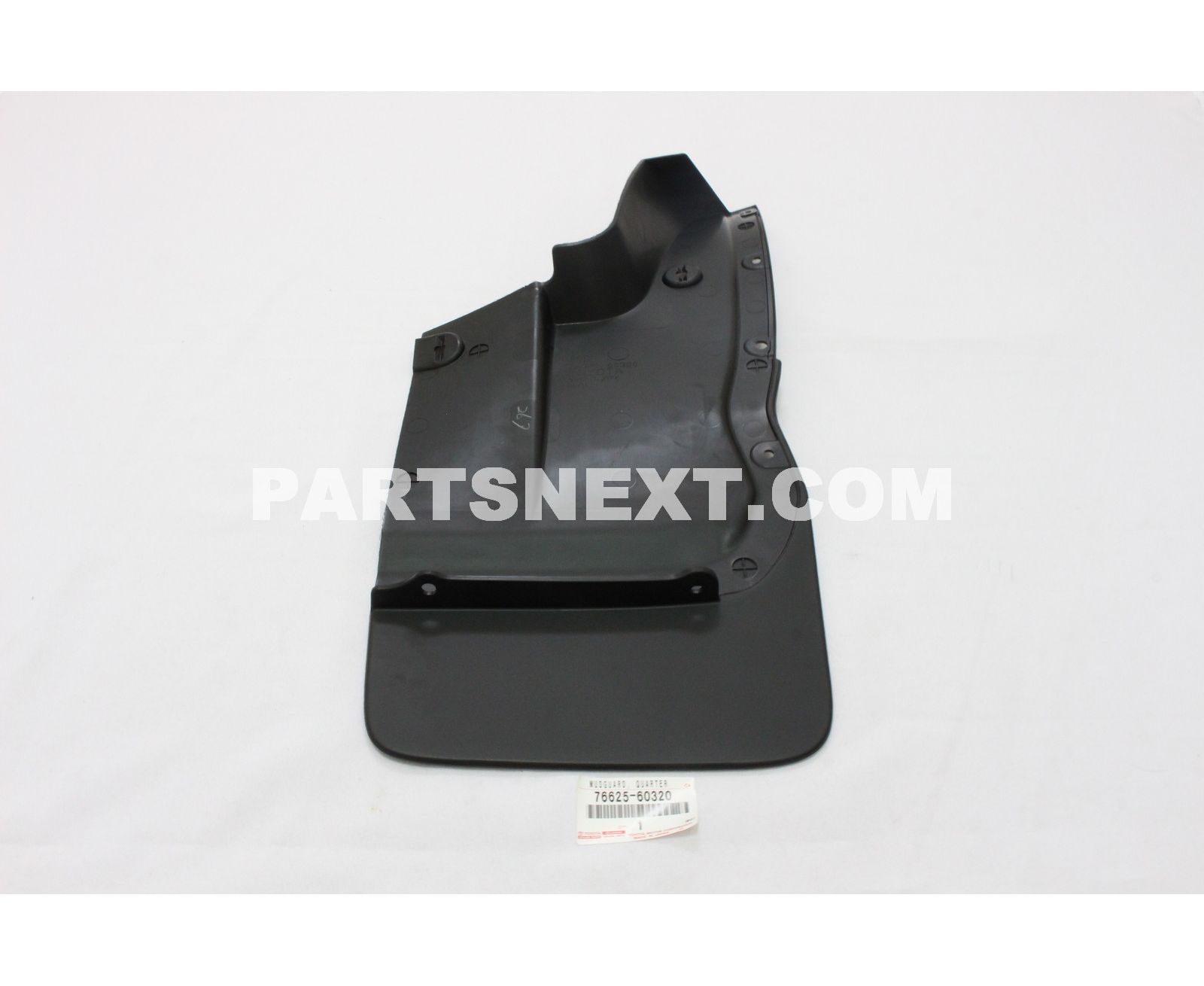 Toyota :: 76625-60320 MUDGUARD, QUARTER PANEL, REAR RH