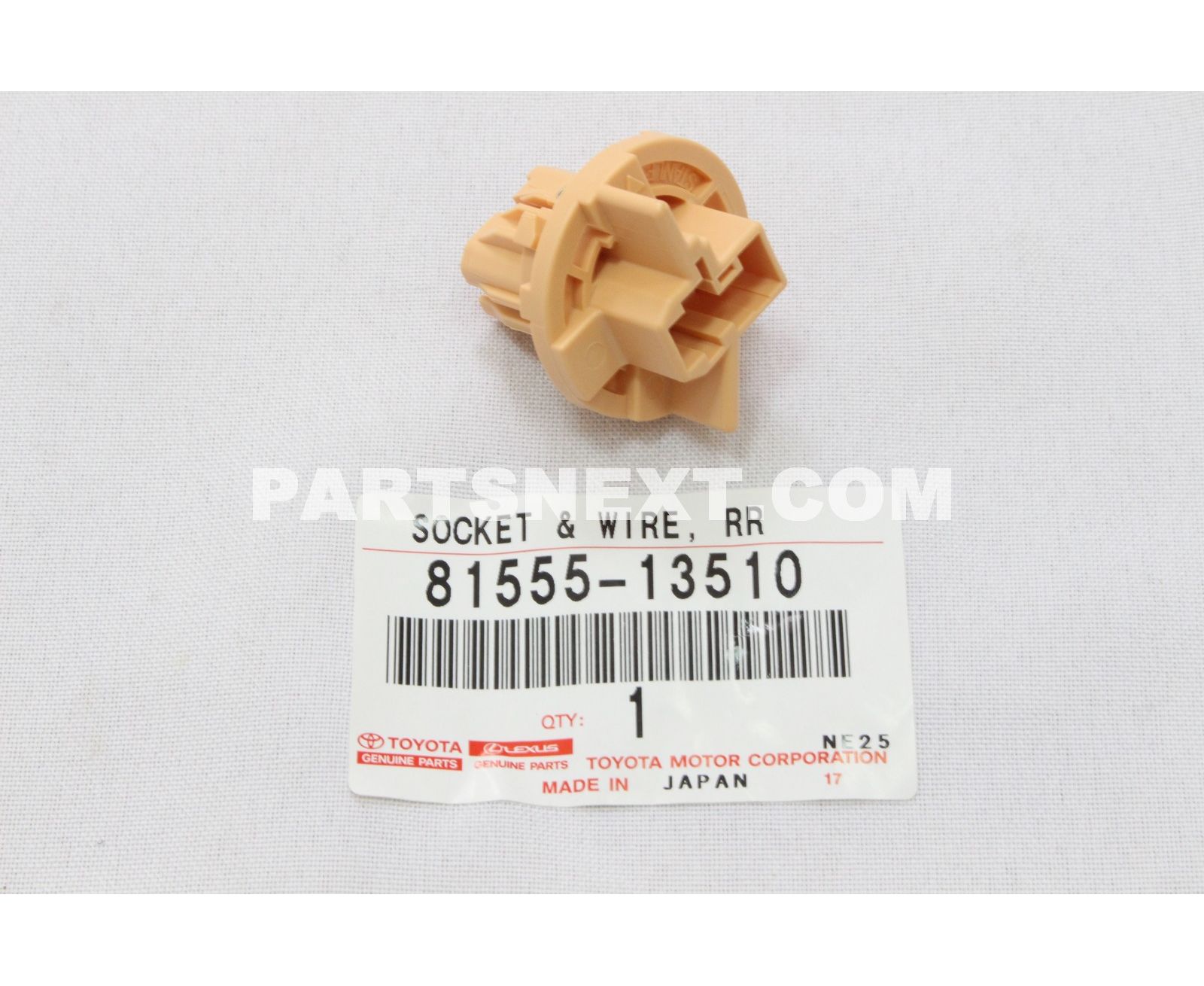 Toyota :: 81555-13510 SOCKET & WIRE SUB-ASSY, REAR COMBINATION LAMP, RH/LH