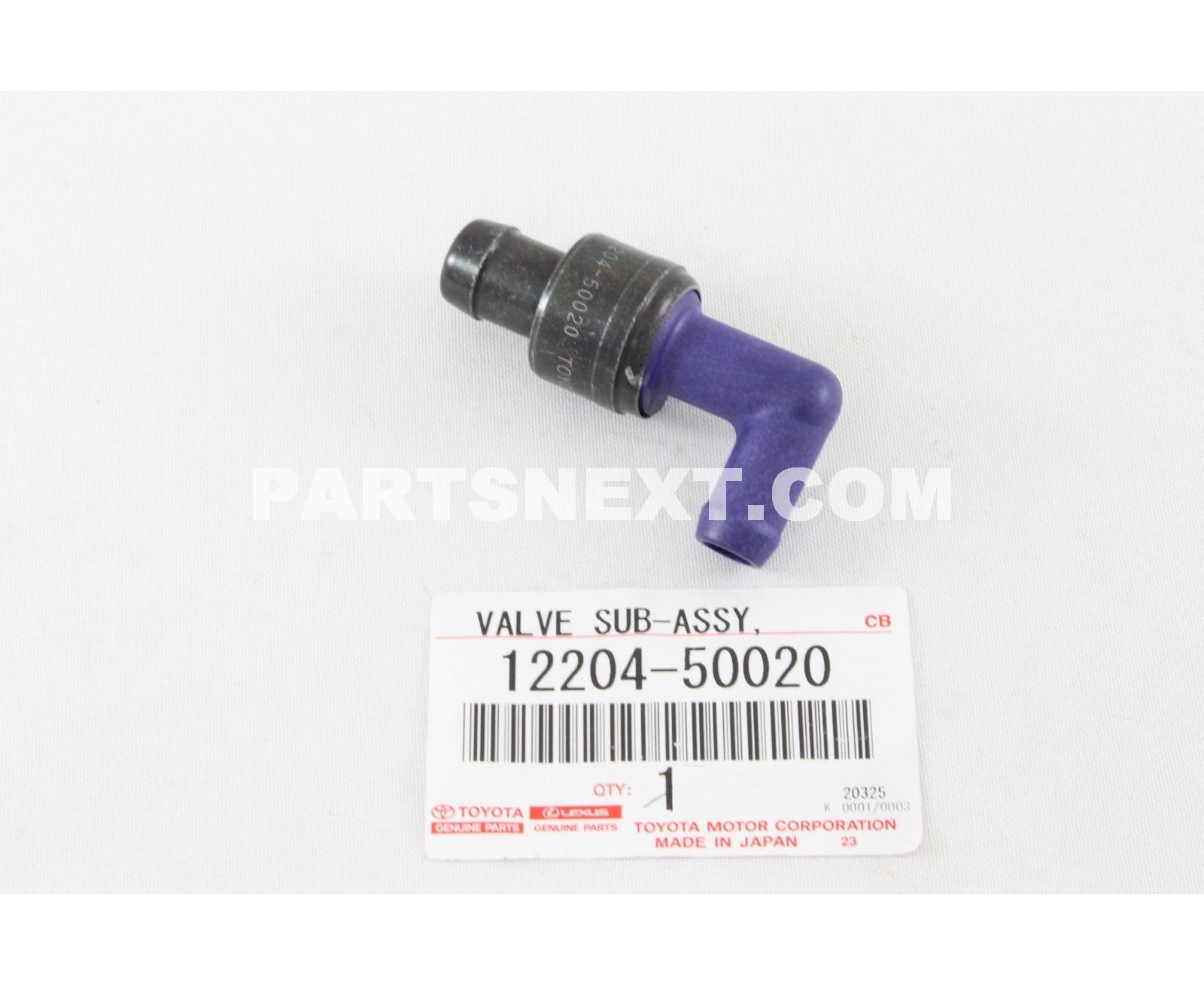 Toyota :: 12204-50020 VALVE SUB-ASSY, VENTILATION