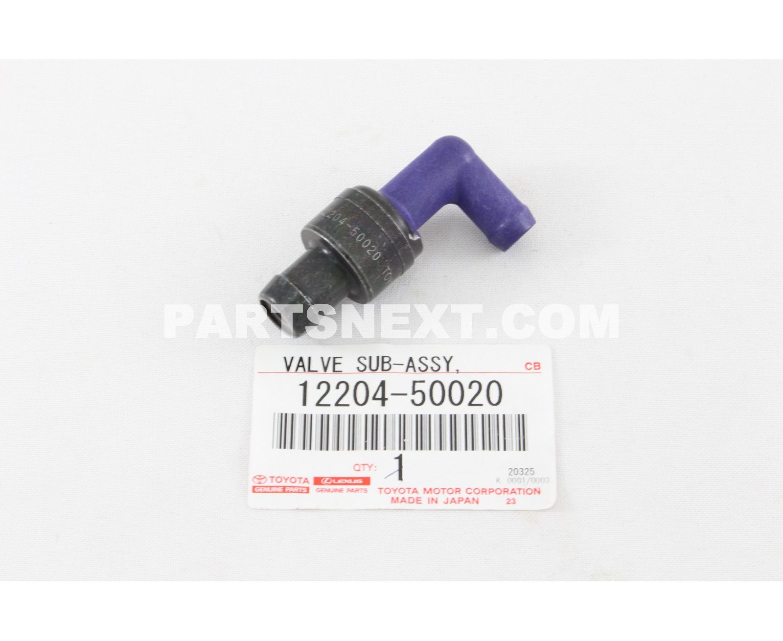 Toyota :: 12204-50020 VALVE SUB-ASSY, VENTILATION