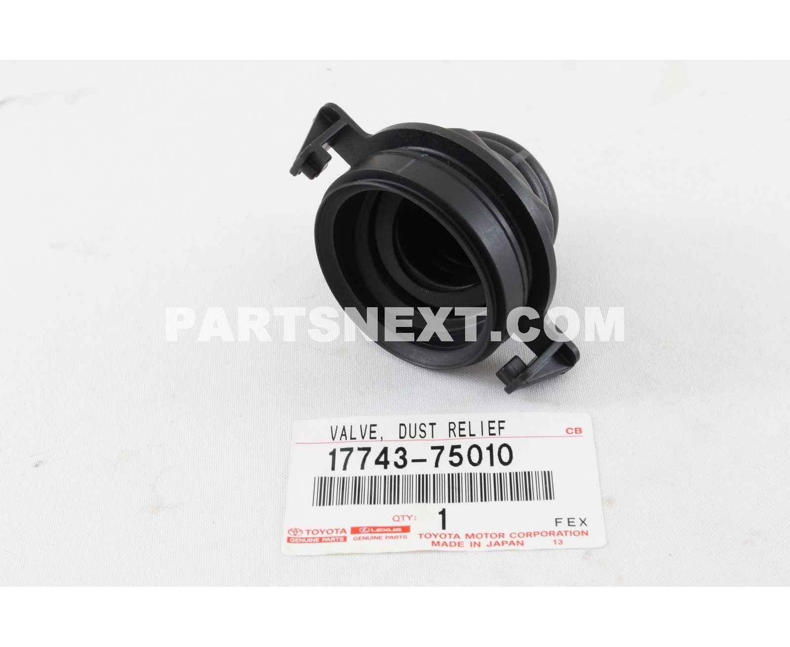 Toyota :: 17743-75010 VALVE, DUST RELIEF