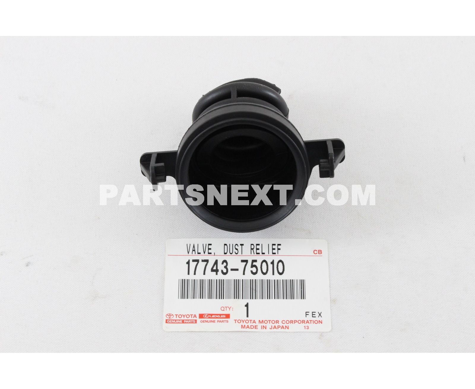 Toyota :: 17743-75010 VALVE, DUST RELIEF