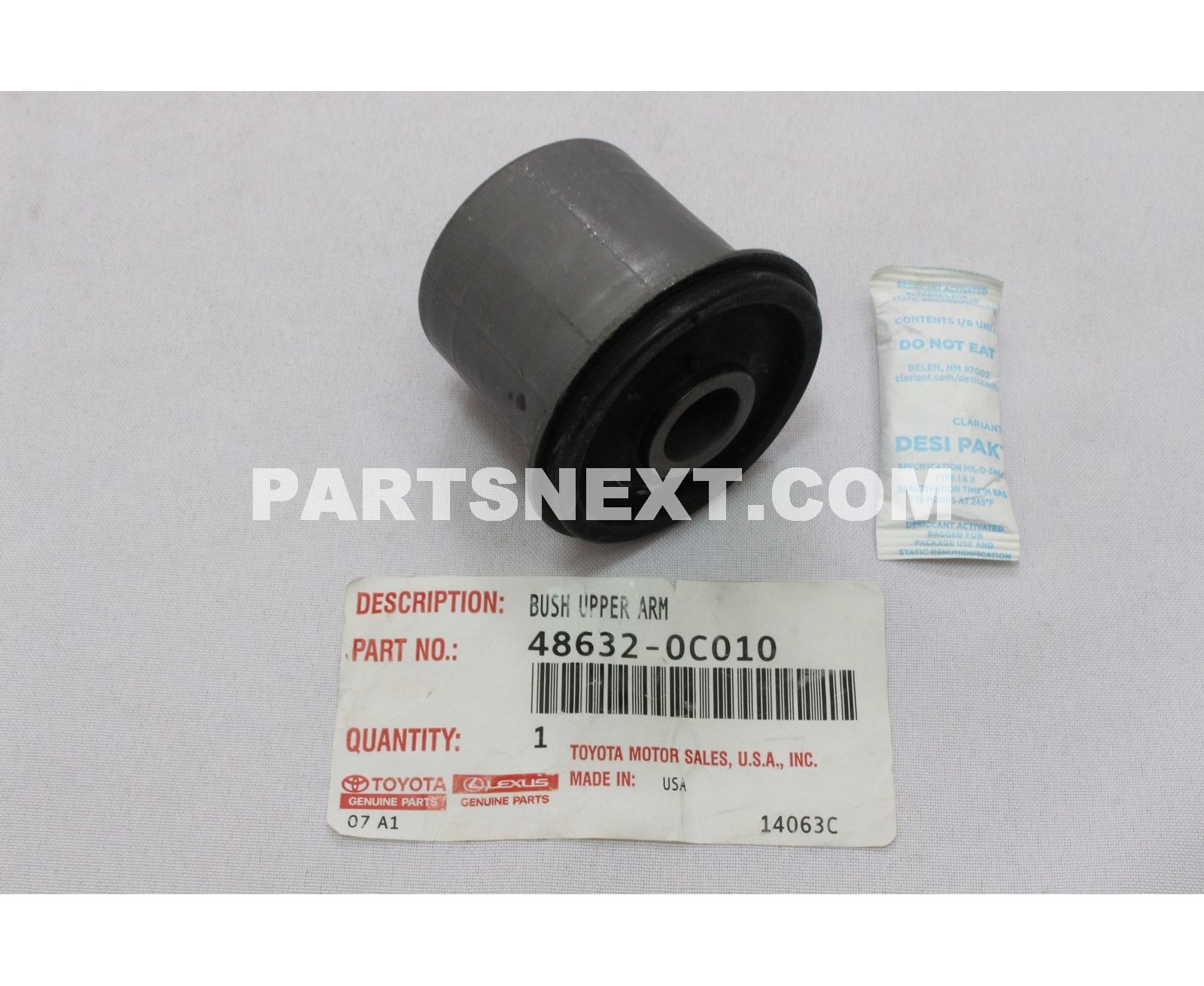 Toyota :: 48632-0C010 BUSH, FRONT SUSPENSION UPPER ARM, RH/LH