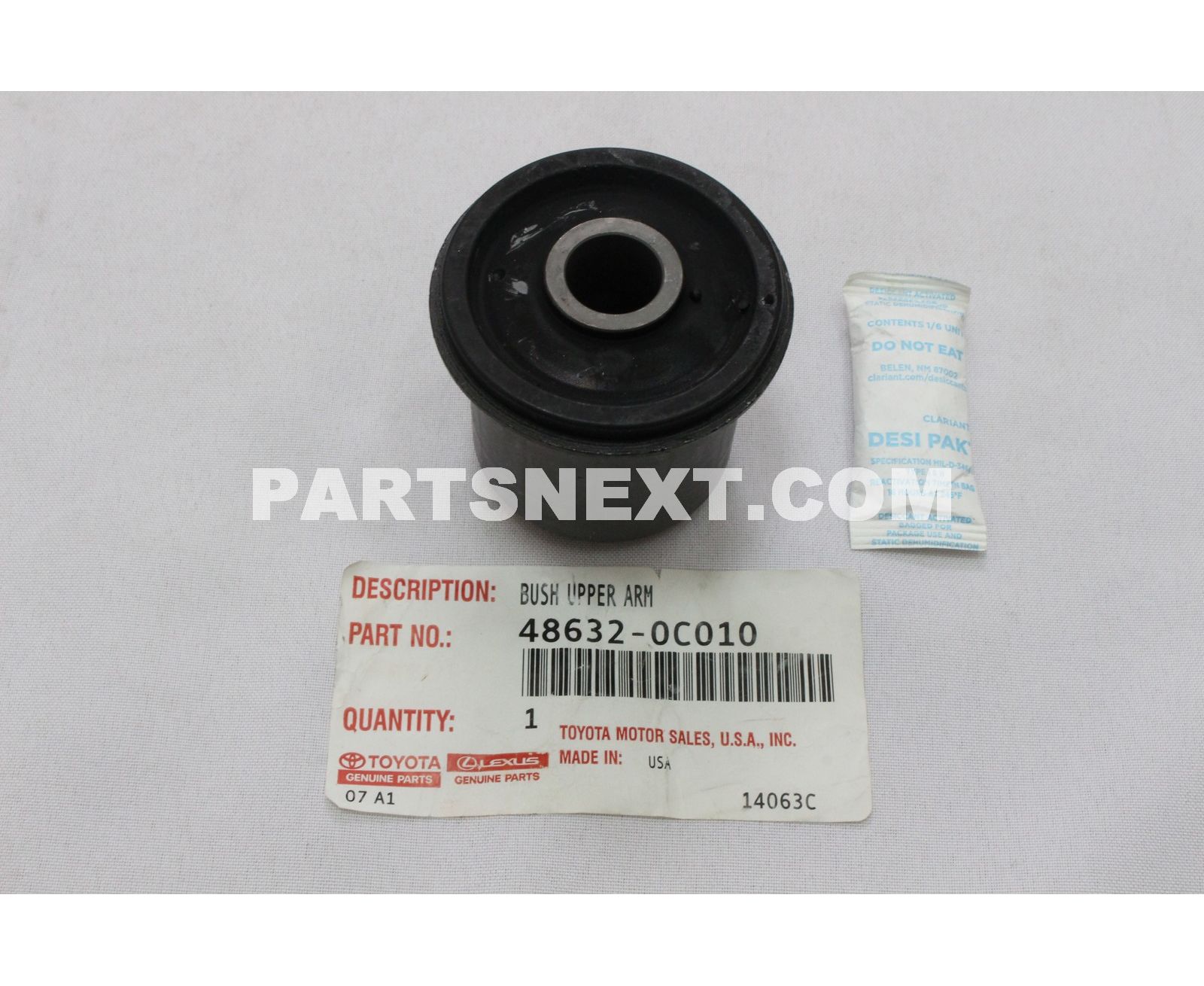 Toyota :: 48632-0C010 BUSH, FRONT SUSPENSION UPPER ARM, RH/LH