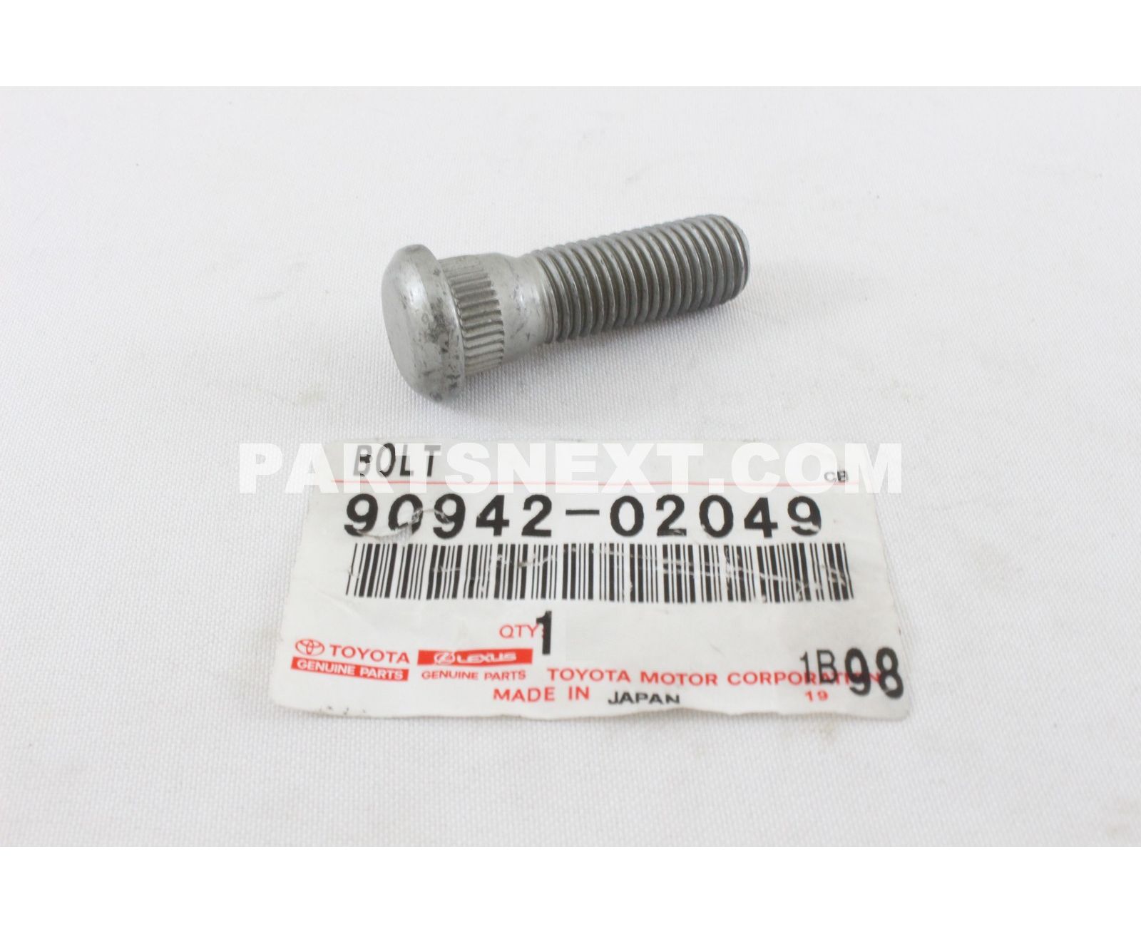 Toyota :: 90942-02049 BOLT, HUB (FOR FRONT AXLE), RH/LH