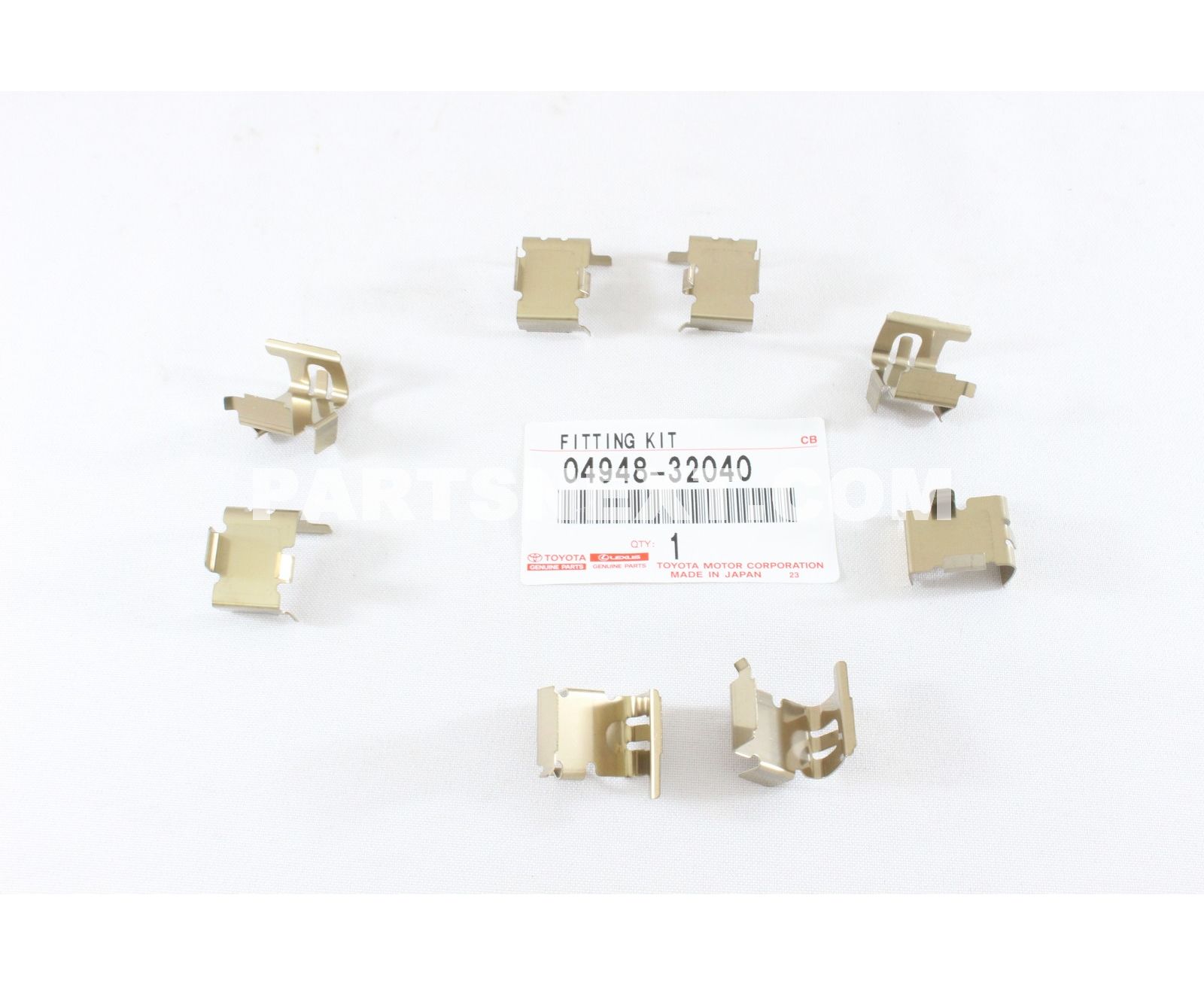 Toyota :: 04948-32040 FITTING KIT, DISC BRAKE, REAR